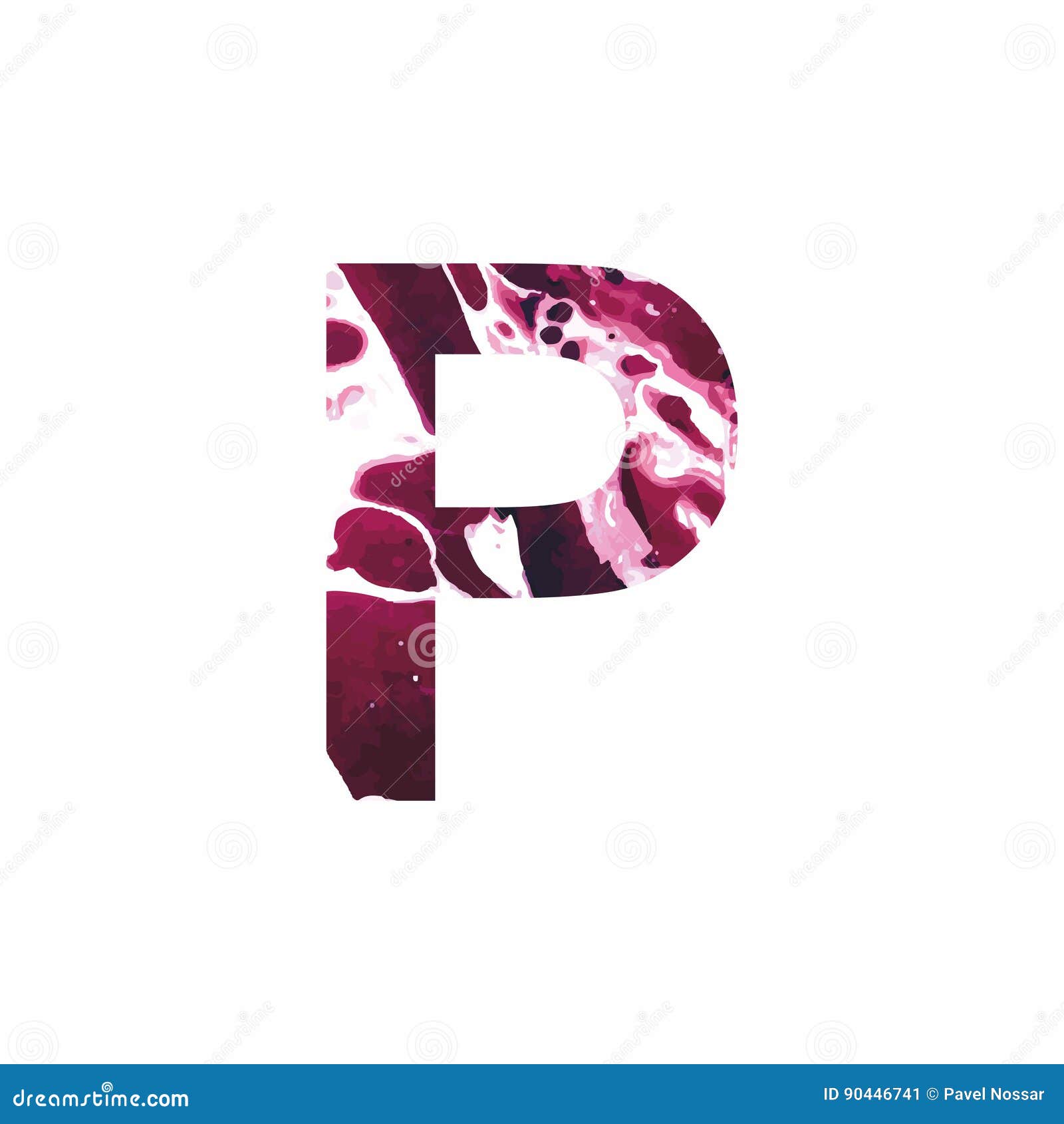 Letra Abstracta En El Fondo Blanco Ilustración del Vector - Ilustración ...