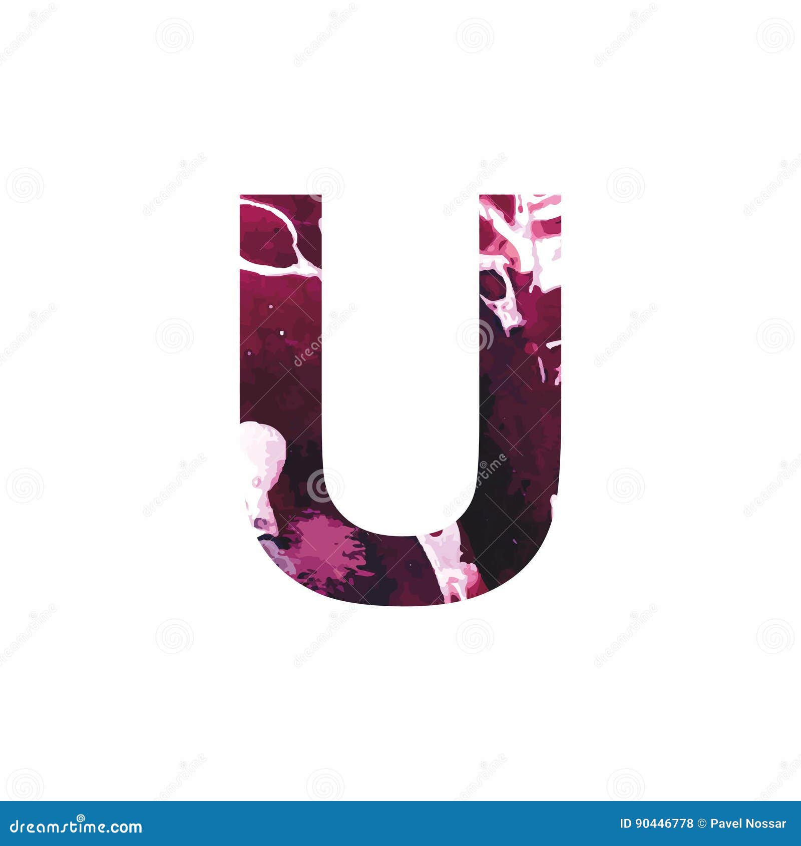 Letra Abstracta En El Fondo Blanco Ilustración del Vector - Ilustración ...