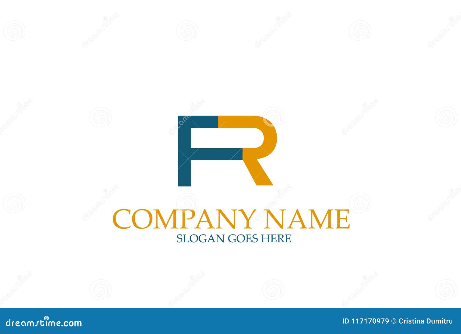 Letra Abstracta Franco Logo Design Vector Ilustración del Vector ...