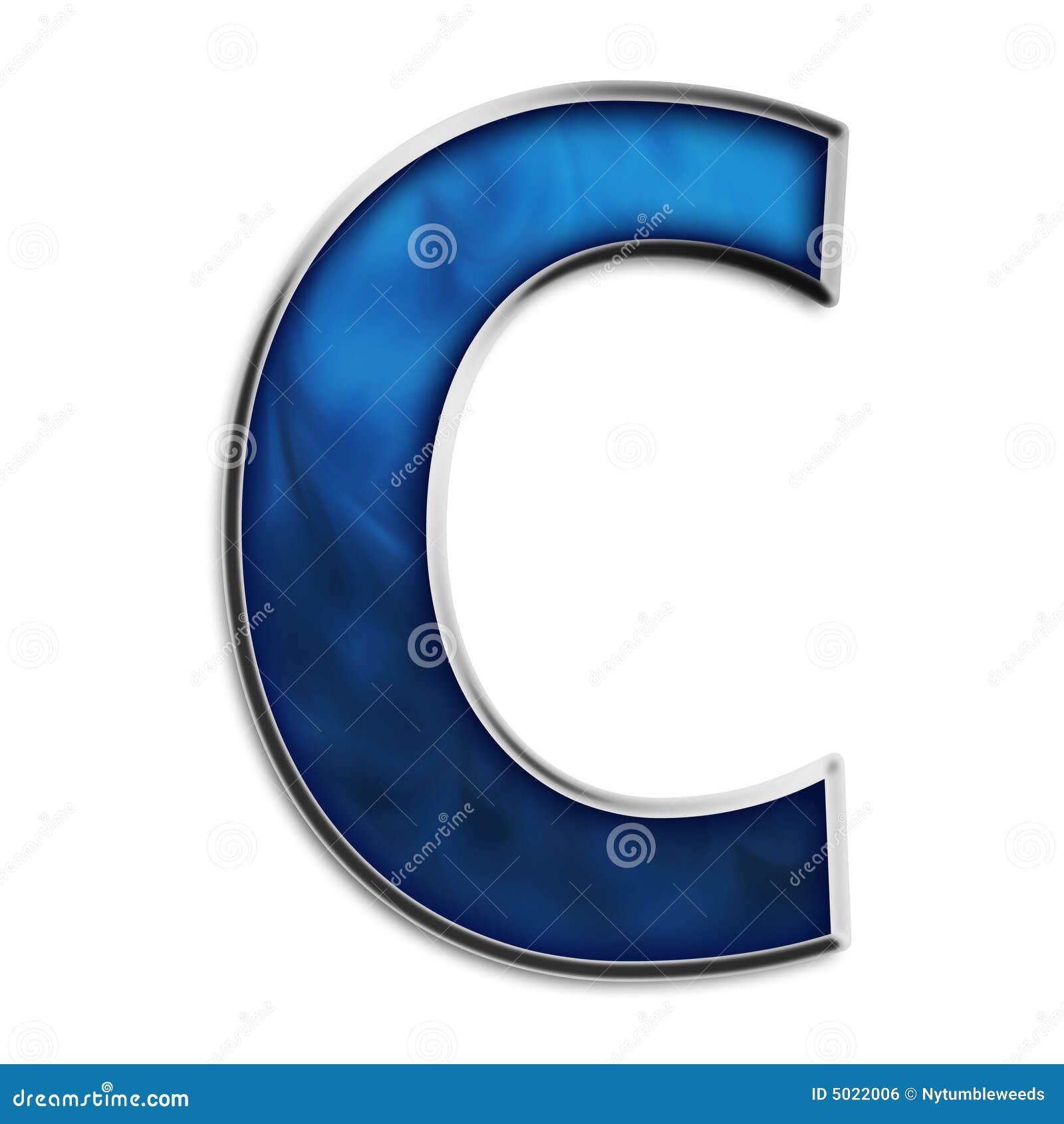 Letra Aislada C En Azul Tribal Stock de ilustración - Ilustración de ...