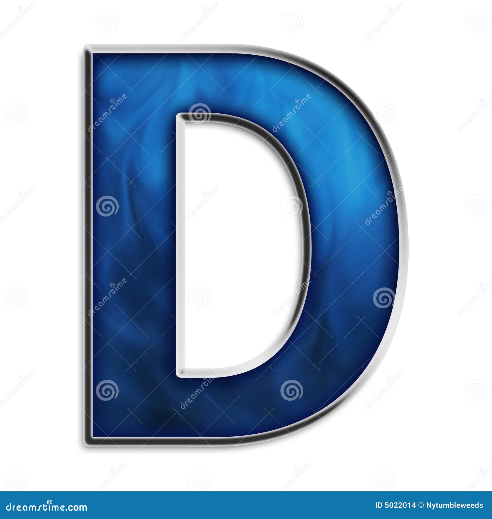Letra Aislada D En Azul Tribal Stock de ilustración - Ilustración de ...