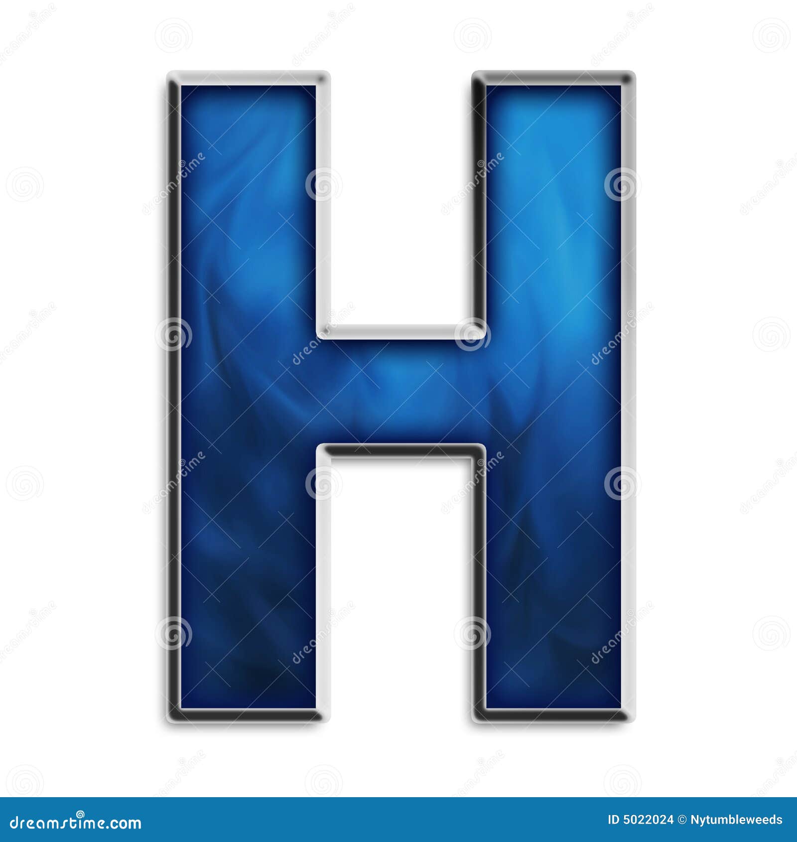 Letra Aislada H En Azul Tribal Stock de ilustración - Ilustración de ...