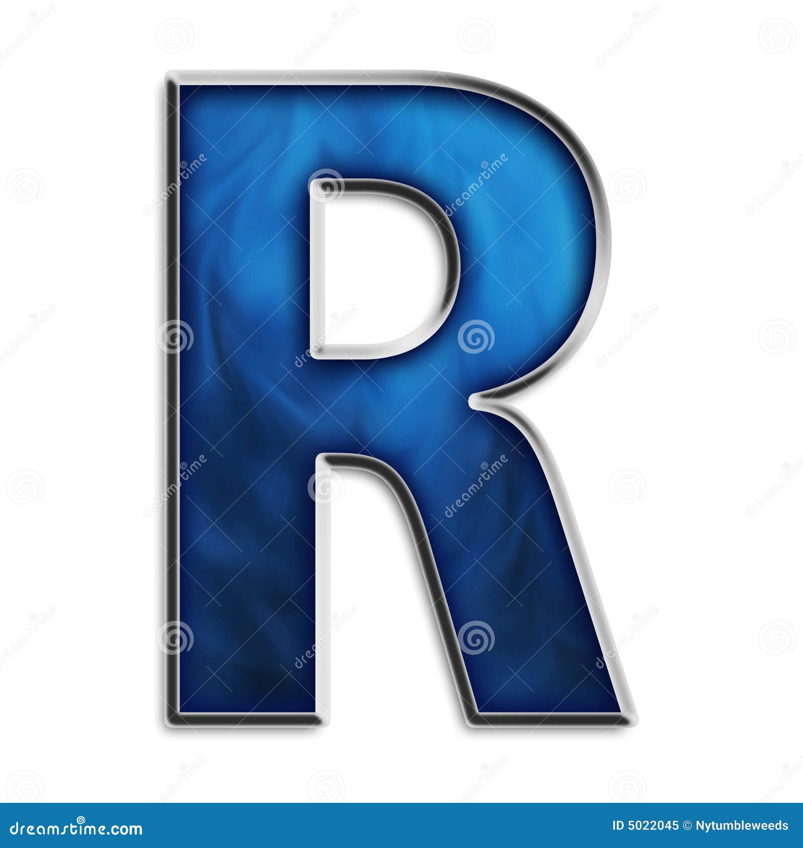 Letra Aislada R En Azul Tribal Stock de ilustración - Ilustración de ...