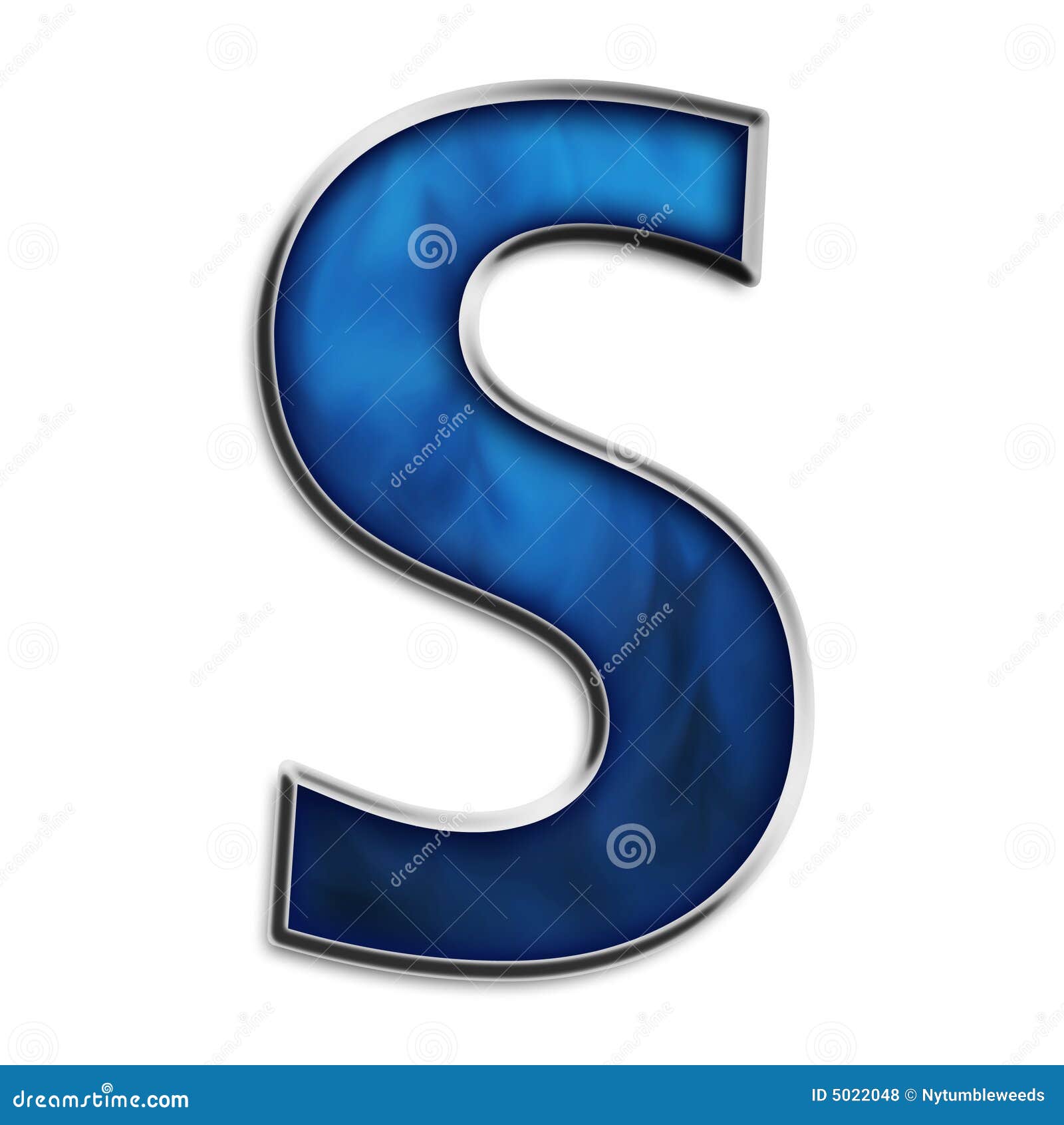 Letra Aislada S En Azul Tribal Stock de ilustración - Ilustración de ...