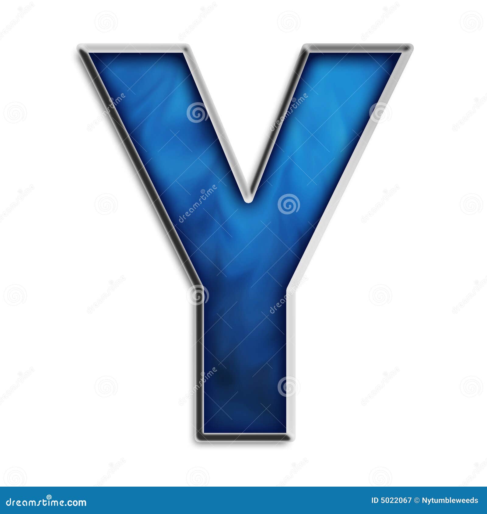 Letra Aislada Y En Azul Tribal Stock de ilustración - Ilustración de ...