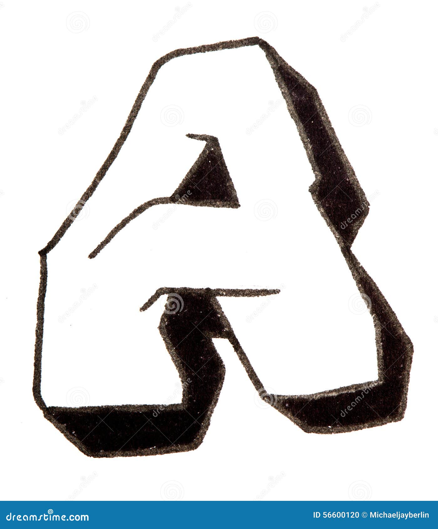 Letra a, Alfabeto En Estilo De La Pintada Foto de archivo - Imagen de ...