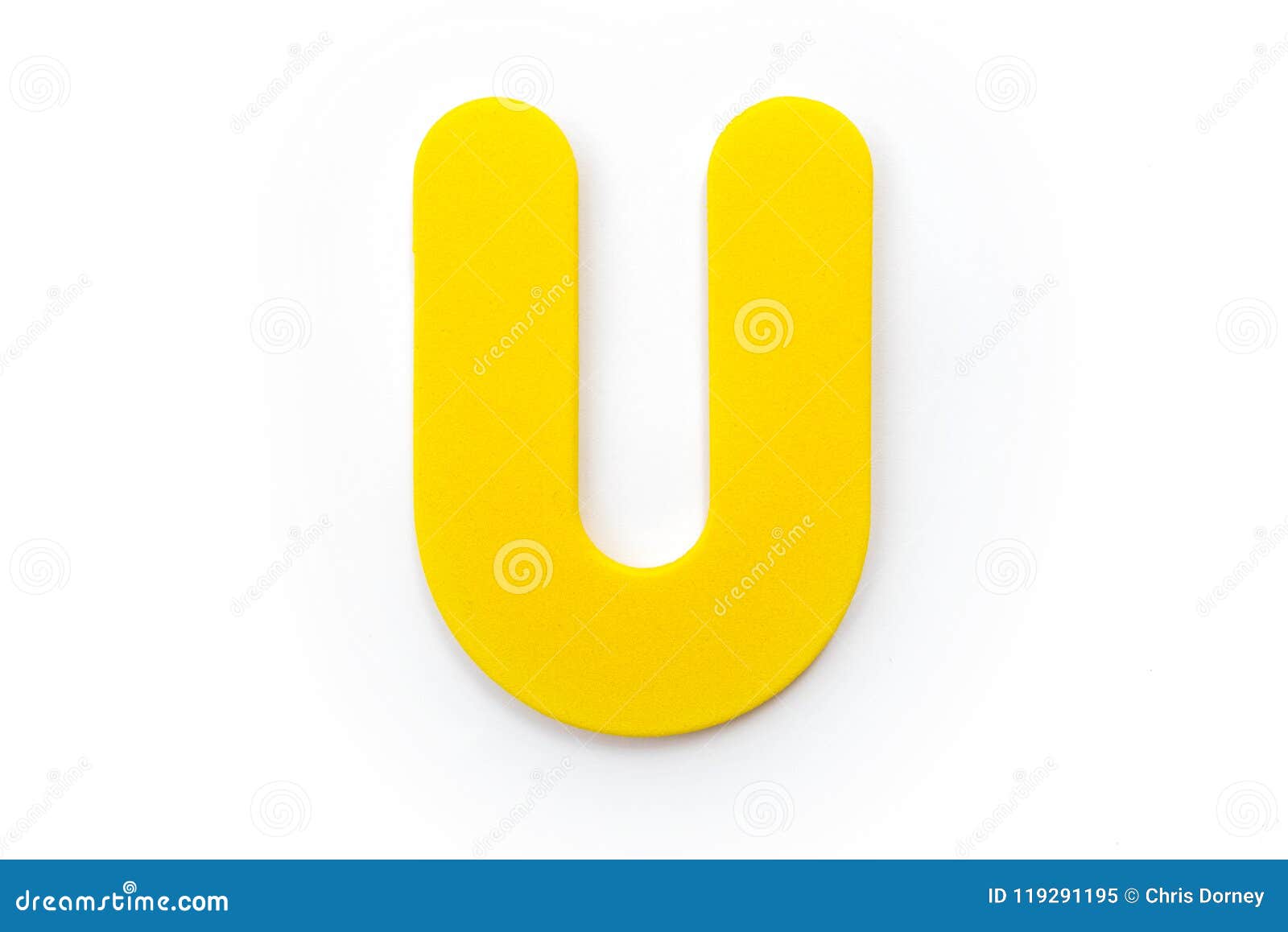 Letra amarilla U imagen de archivo. Imagen de coloreado - 119291195