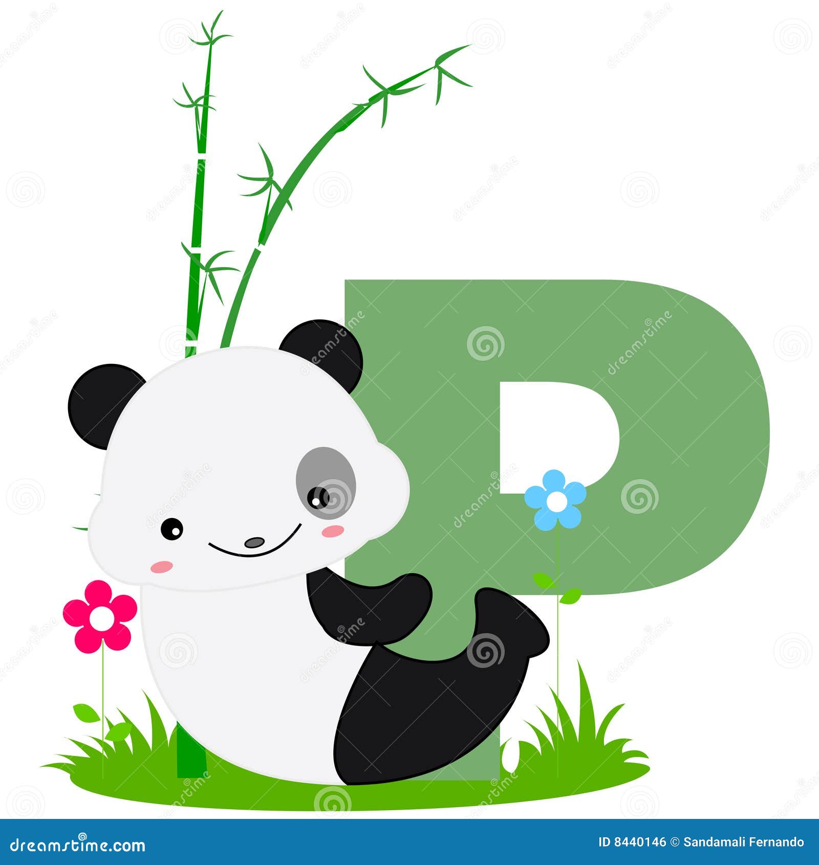 Letra Animal Do Alfabeto - P Ilustração do Vetor - Ilustração de bebê ...