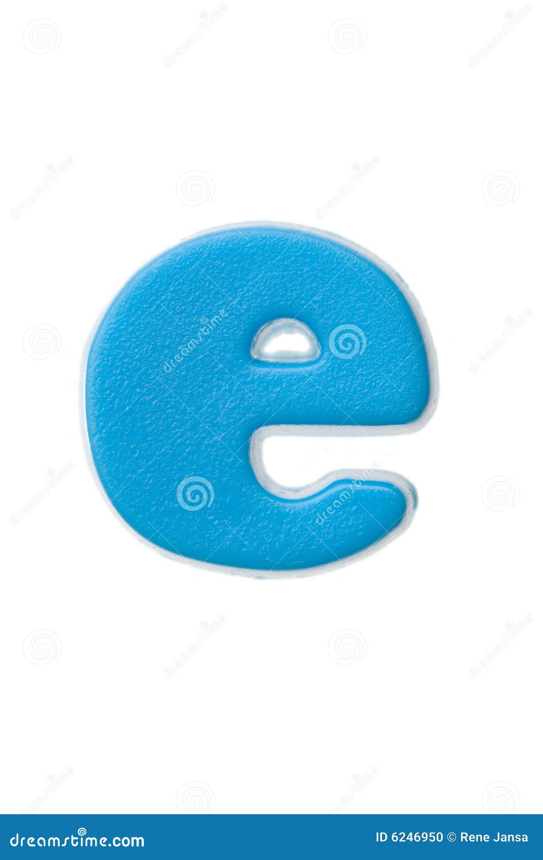 Letra azul e foto de archivo. Imagen de color, aislado - 6246950