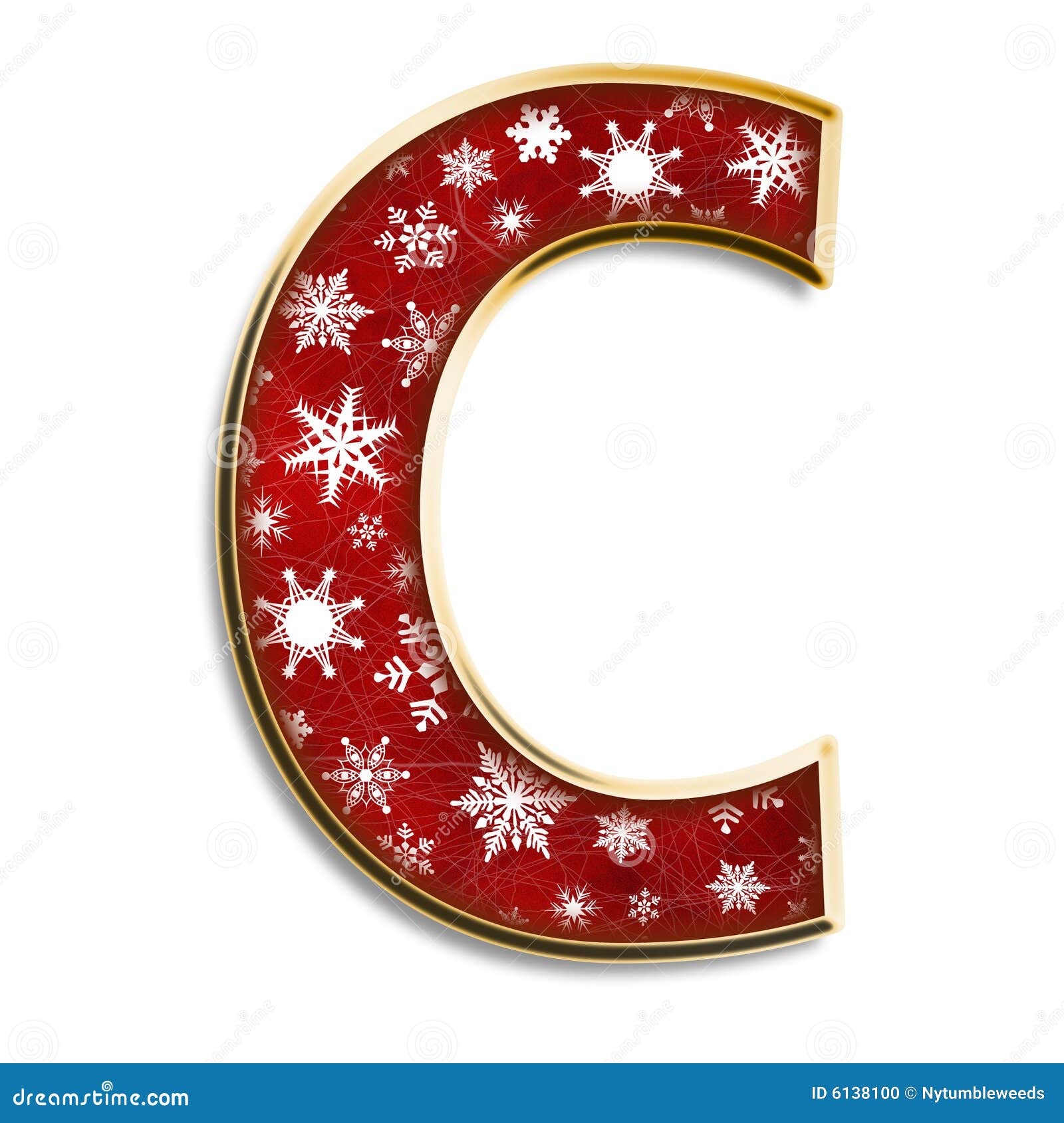 Letra C De La Navidad En Rojo Stock de ilustración - Ilustración de ...