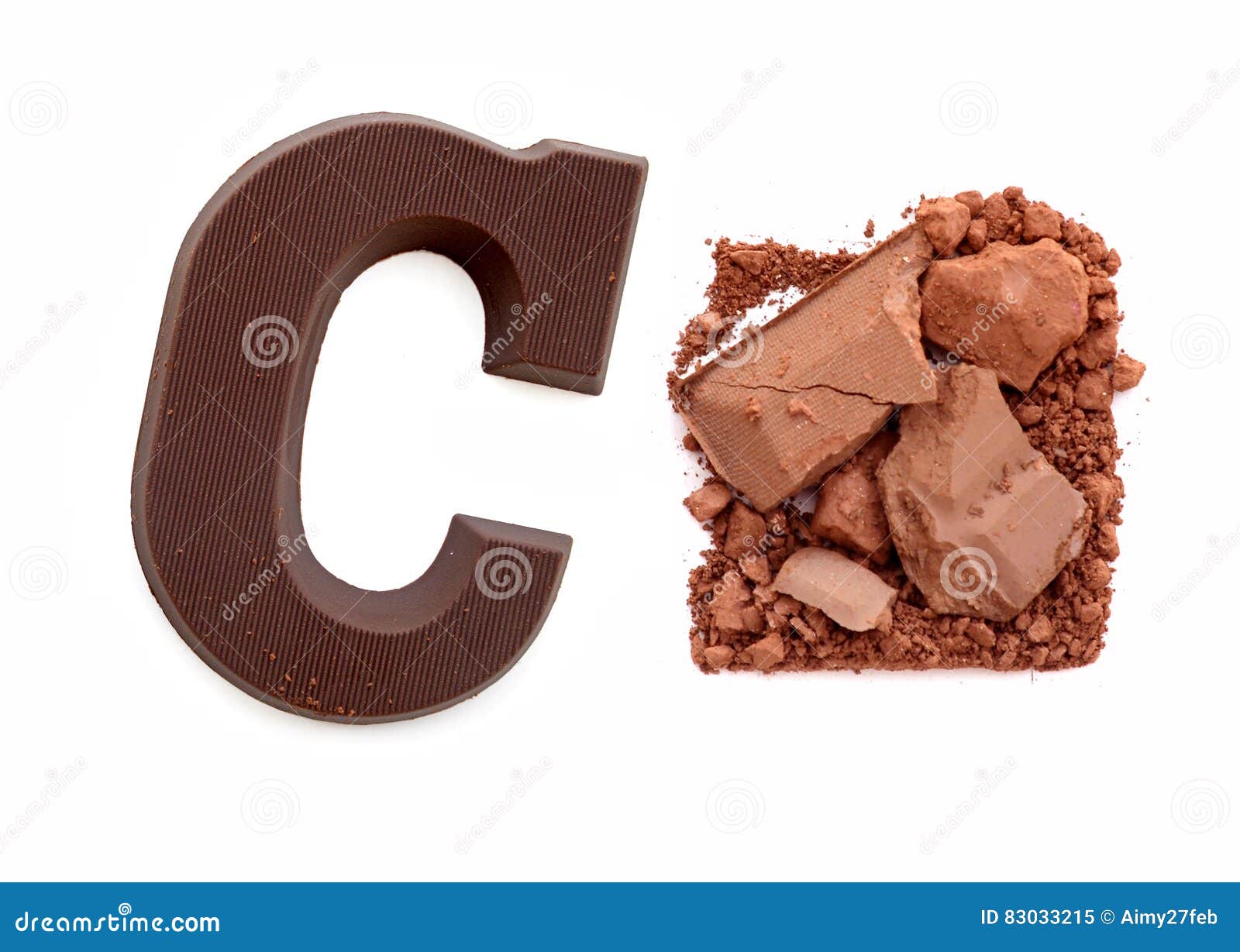 Letra C Del Chocolate Caramelo Dulce Stock de ilustración - Ilustración ...