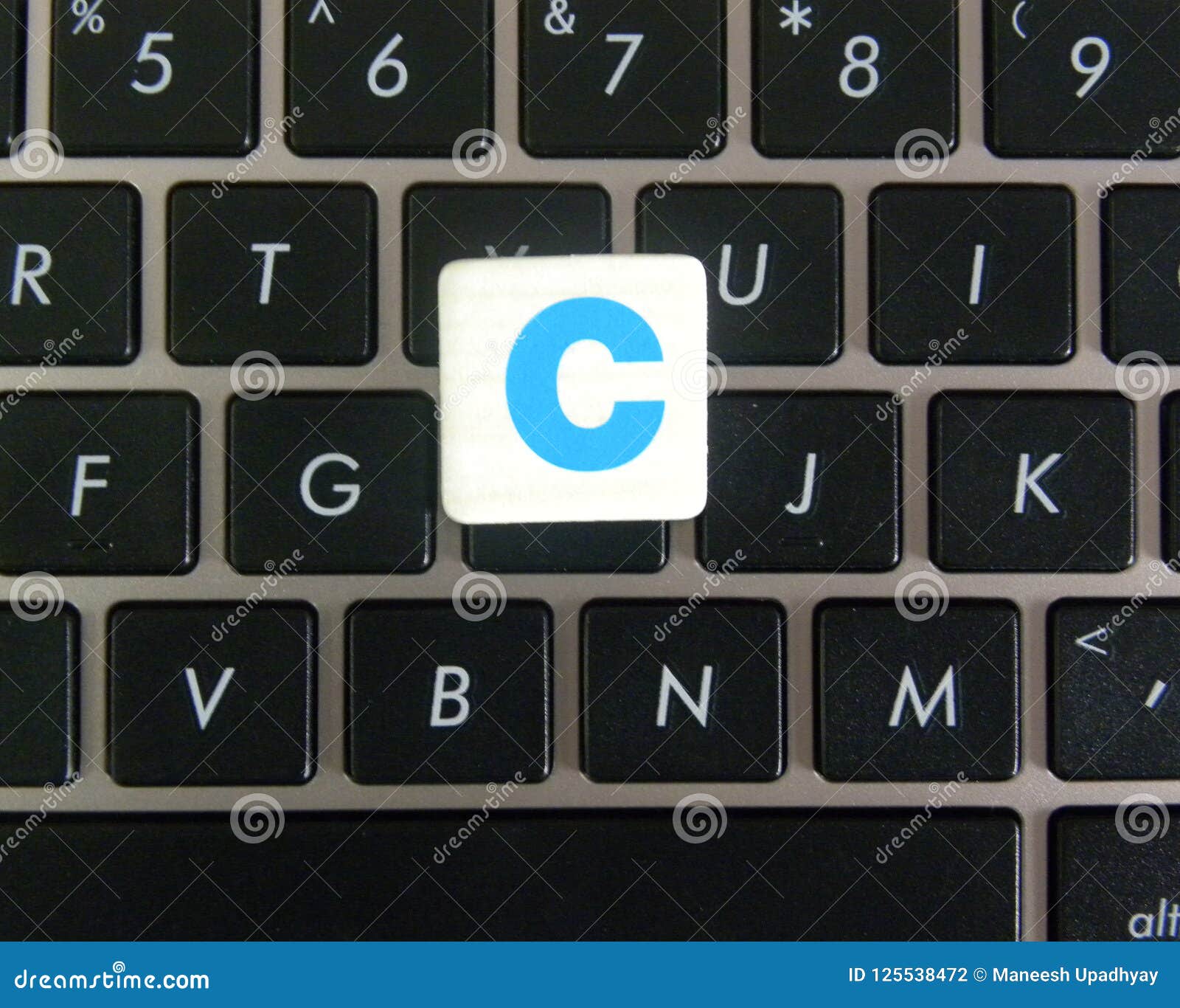 Letra C En Fondo Del Teclado Foto de archivo - Imagen de digital ...