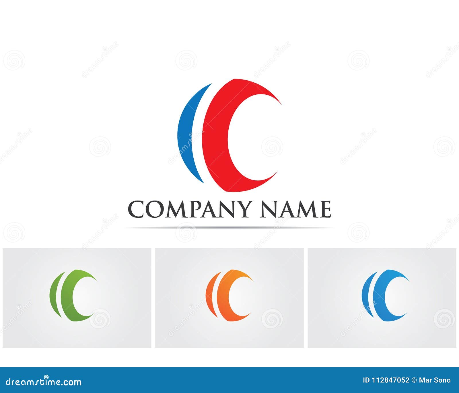 Letra C Logo Template Design Vetora Ilustração do Vetor - Ilustração de ...