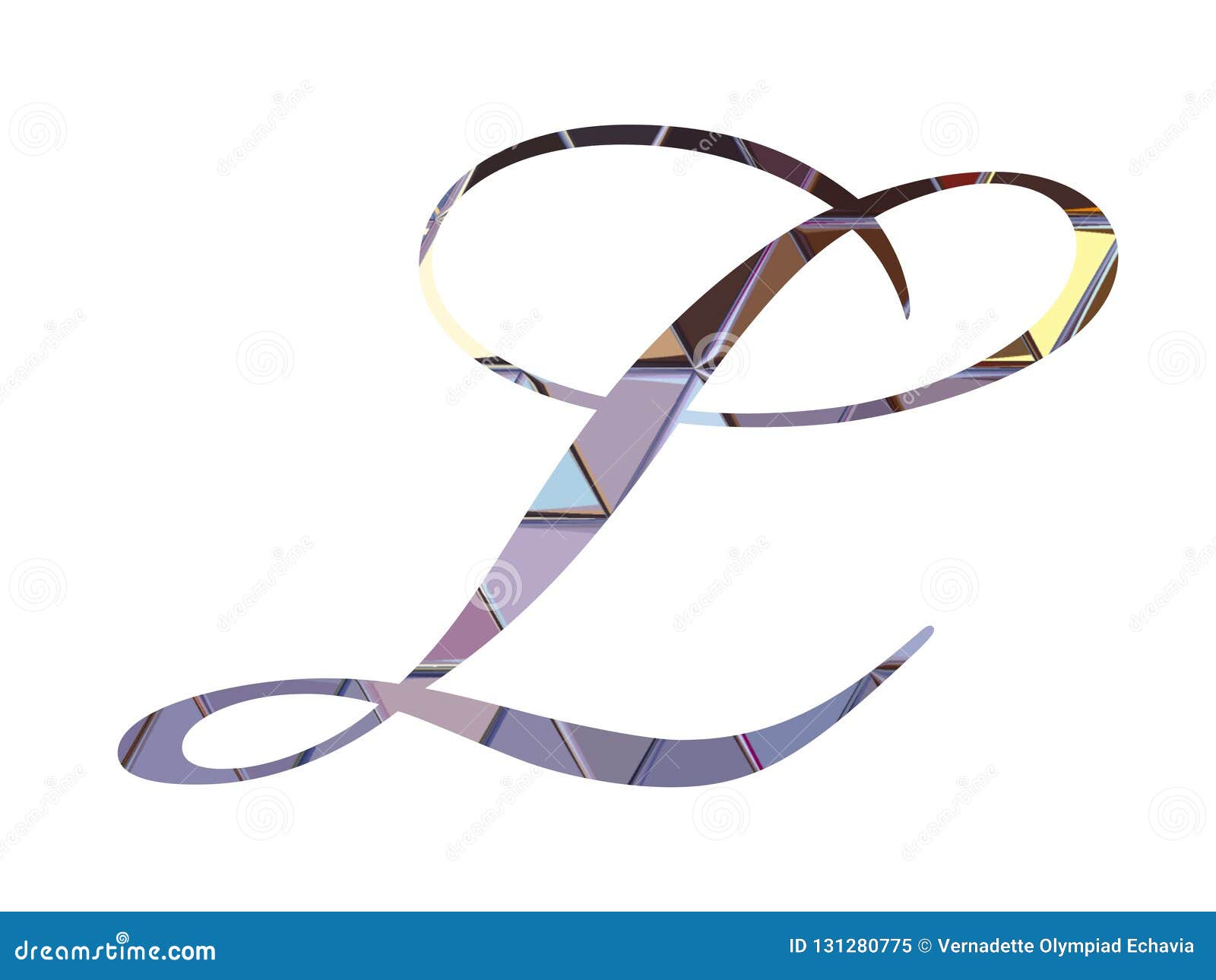 Letra Coloreada Violeta L Icono Del Logotipo Stock de ilustración ...