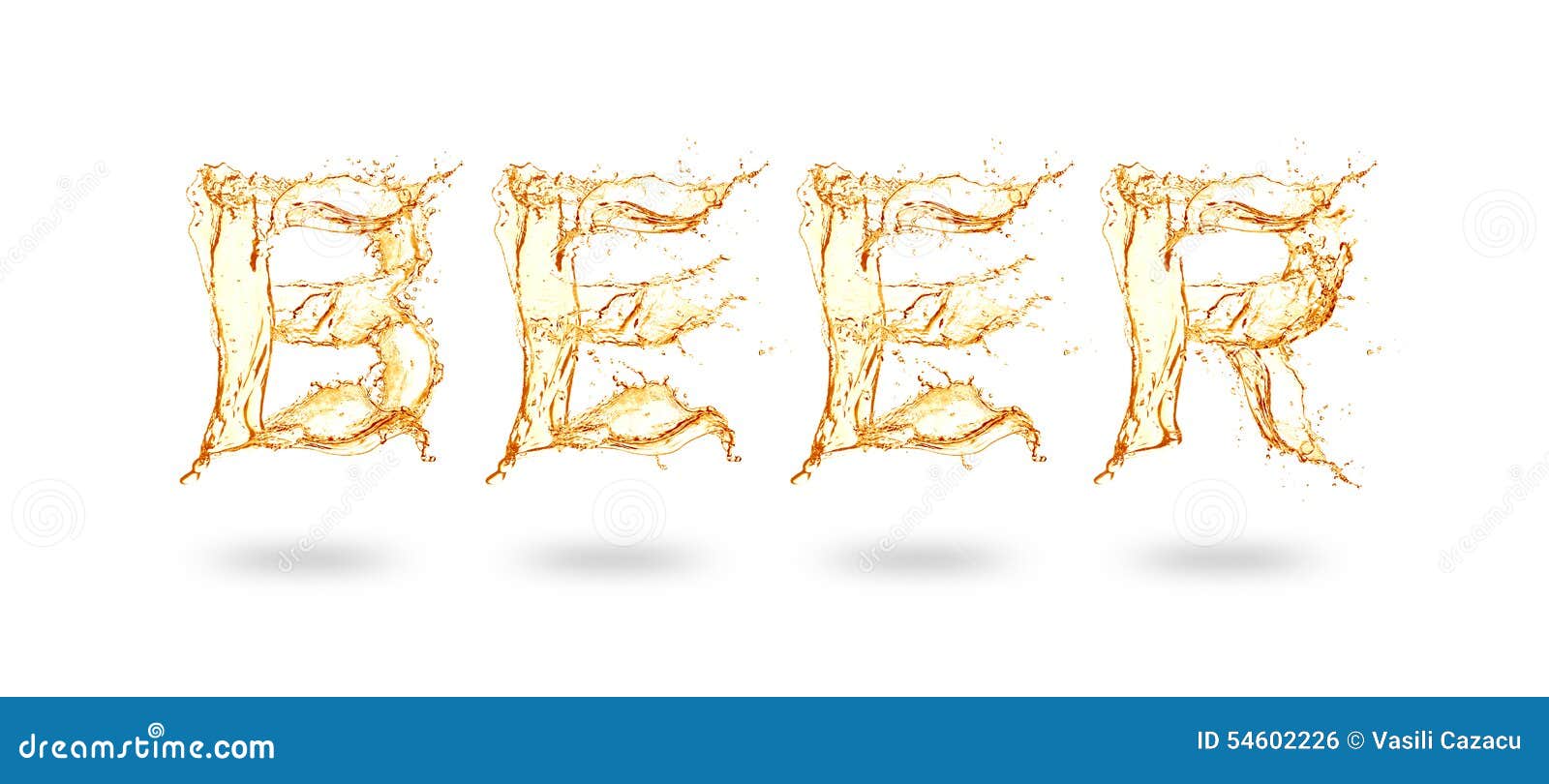 Letra de la cerveza foto de archivo. Imagen de aislado - 54602226