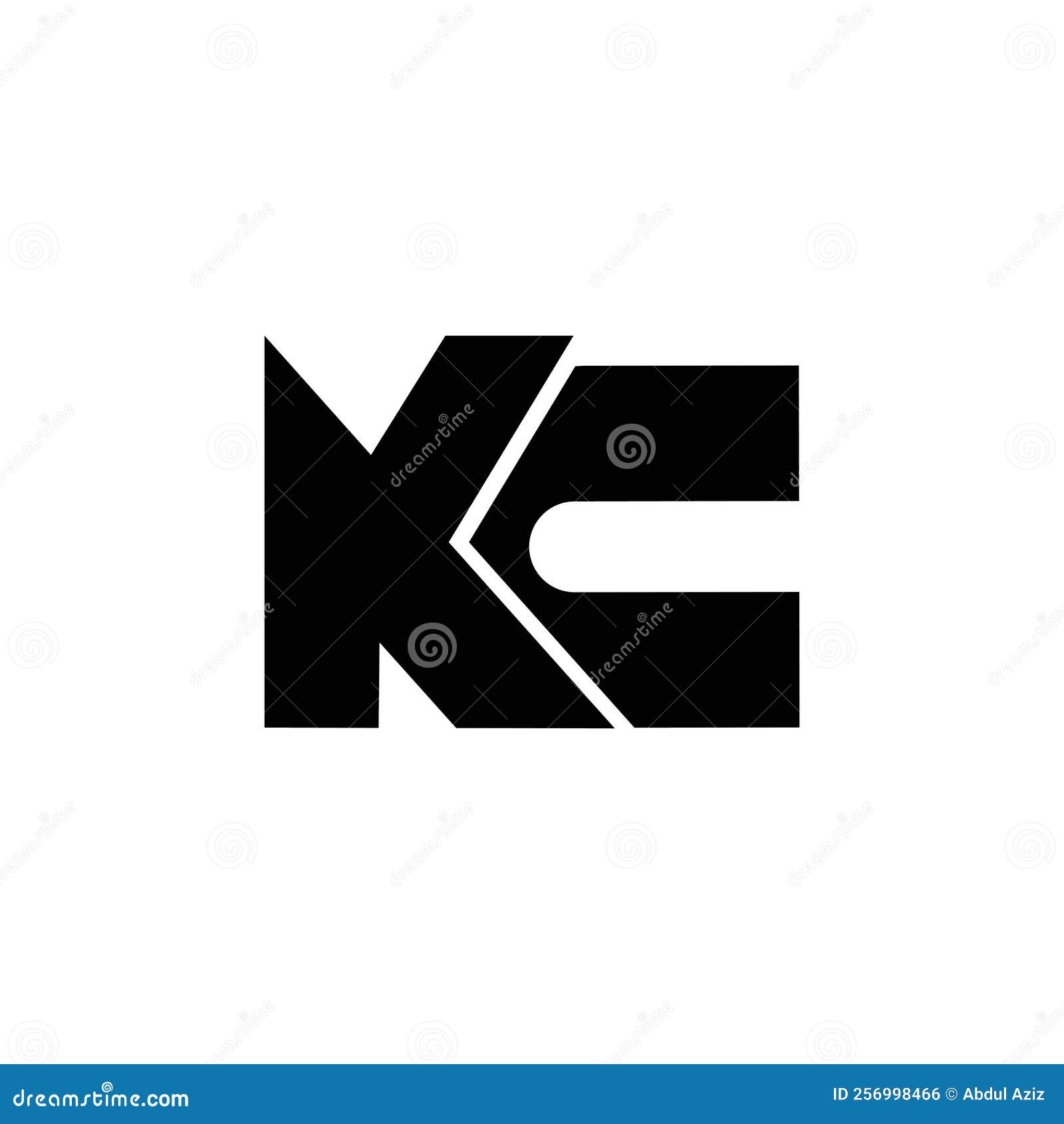 Letra De Logotipo Kc Vector De Imagen Ilustración del Vector ...