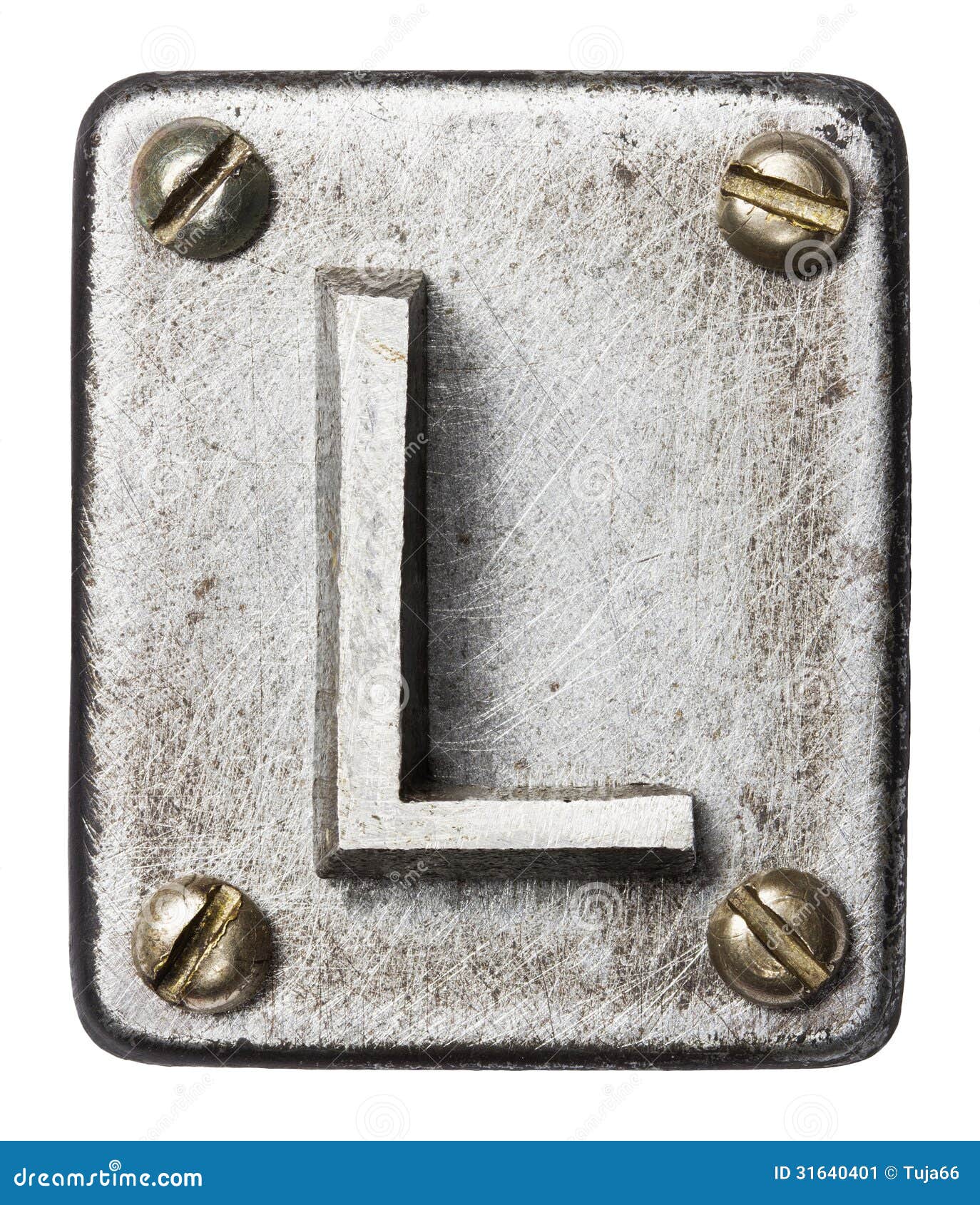 Letra del metal imagen de archivo. Imagen de hierro, alfabeto - 31640401