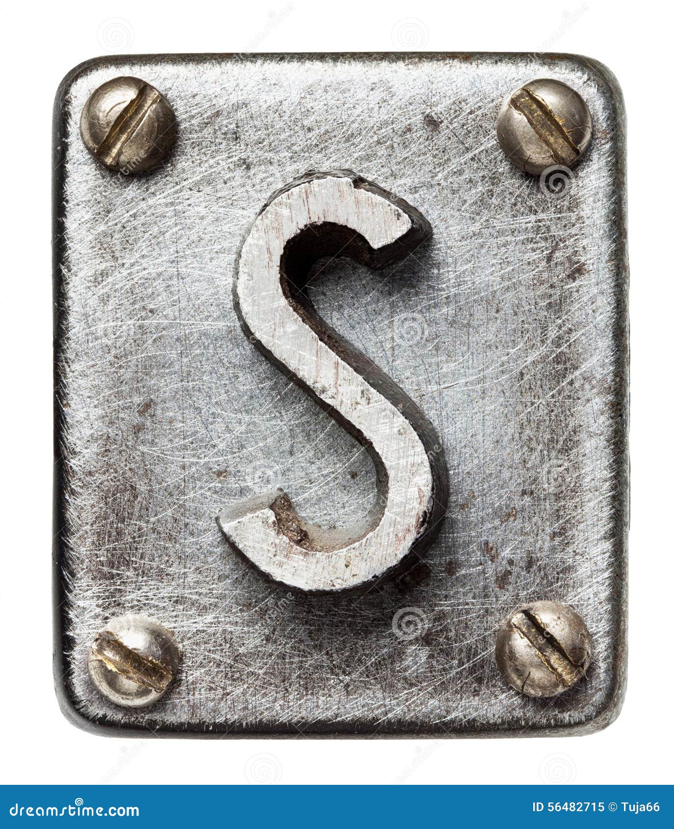 Letra del metal imagen de archivo. Imagen de figura, envejecido - 56482715