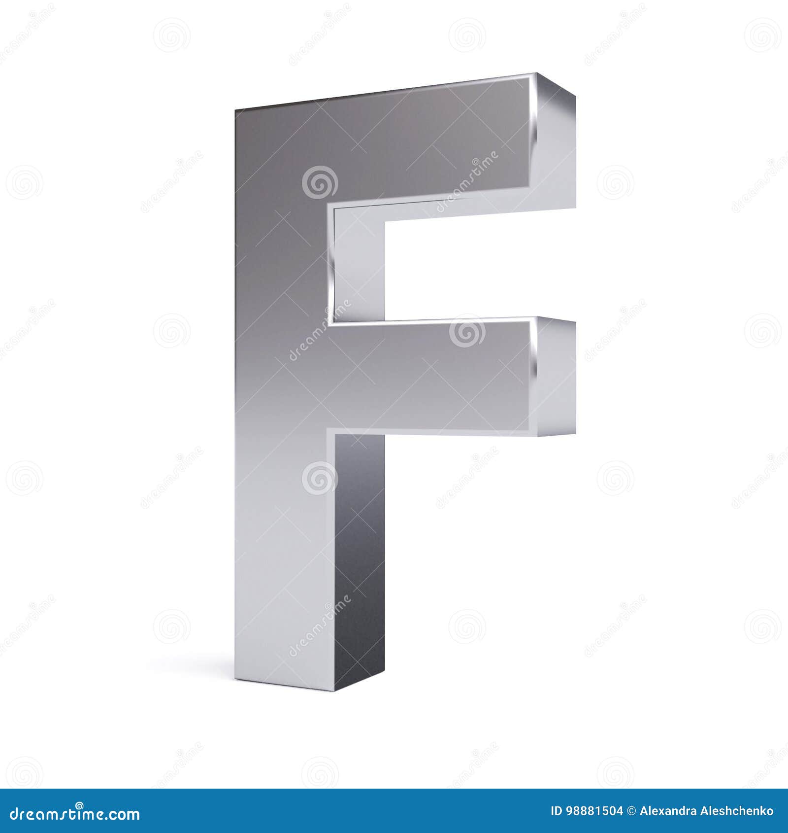 Letra del metal stock de ilustración. Ilustración de moderno - 98881504
