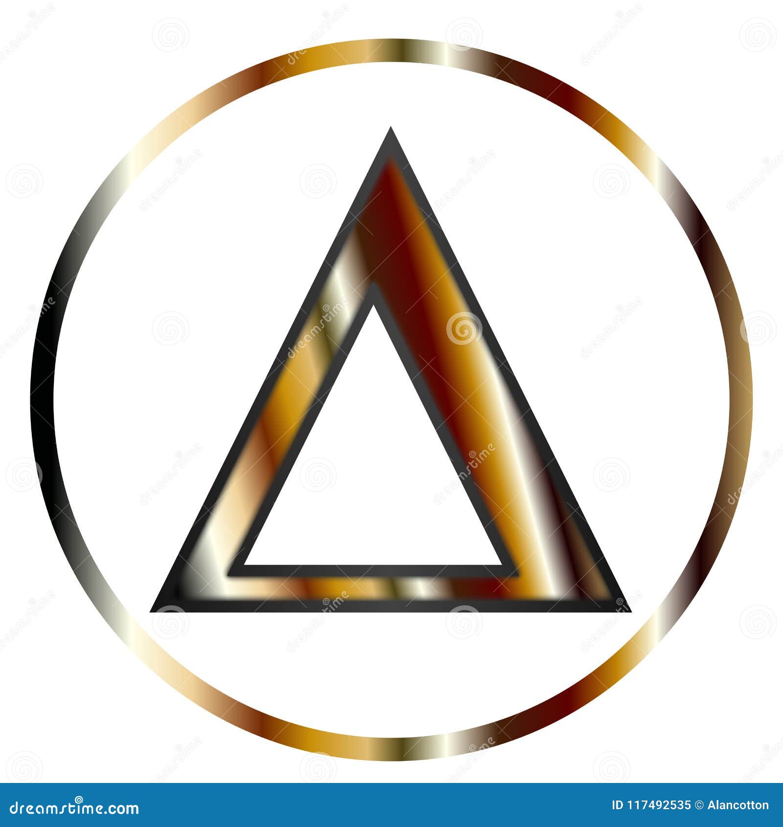 Letra do grego do delta ilustração do vetor. Ilustração de letras ...