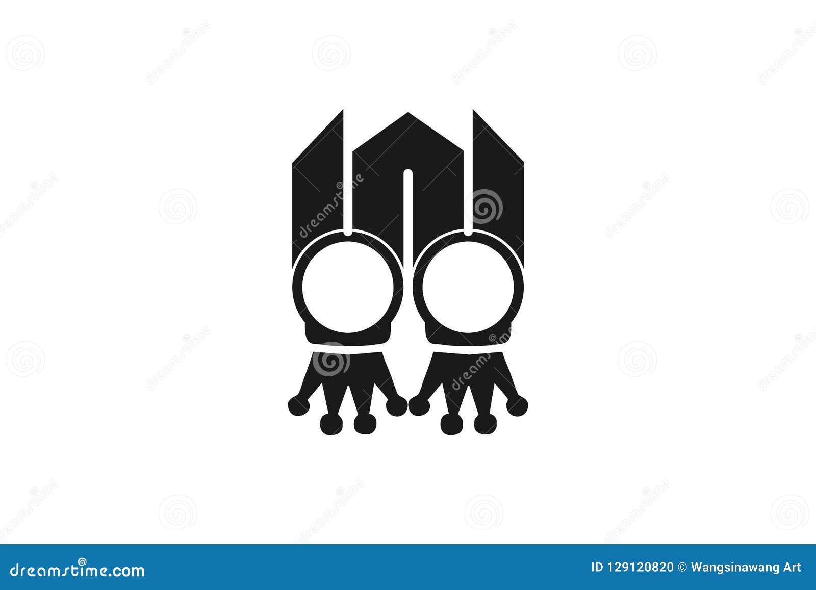 Letra El Logotipo De W, Anillo, Casandose El Logotipo Ilustración del ...