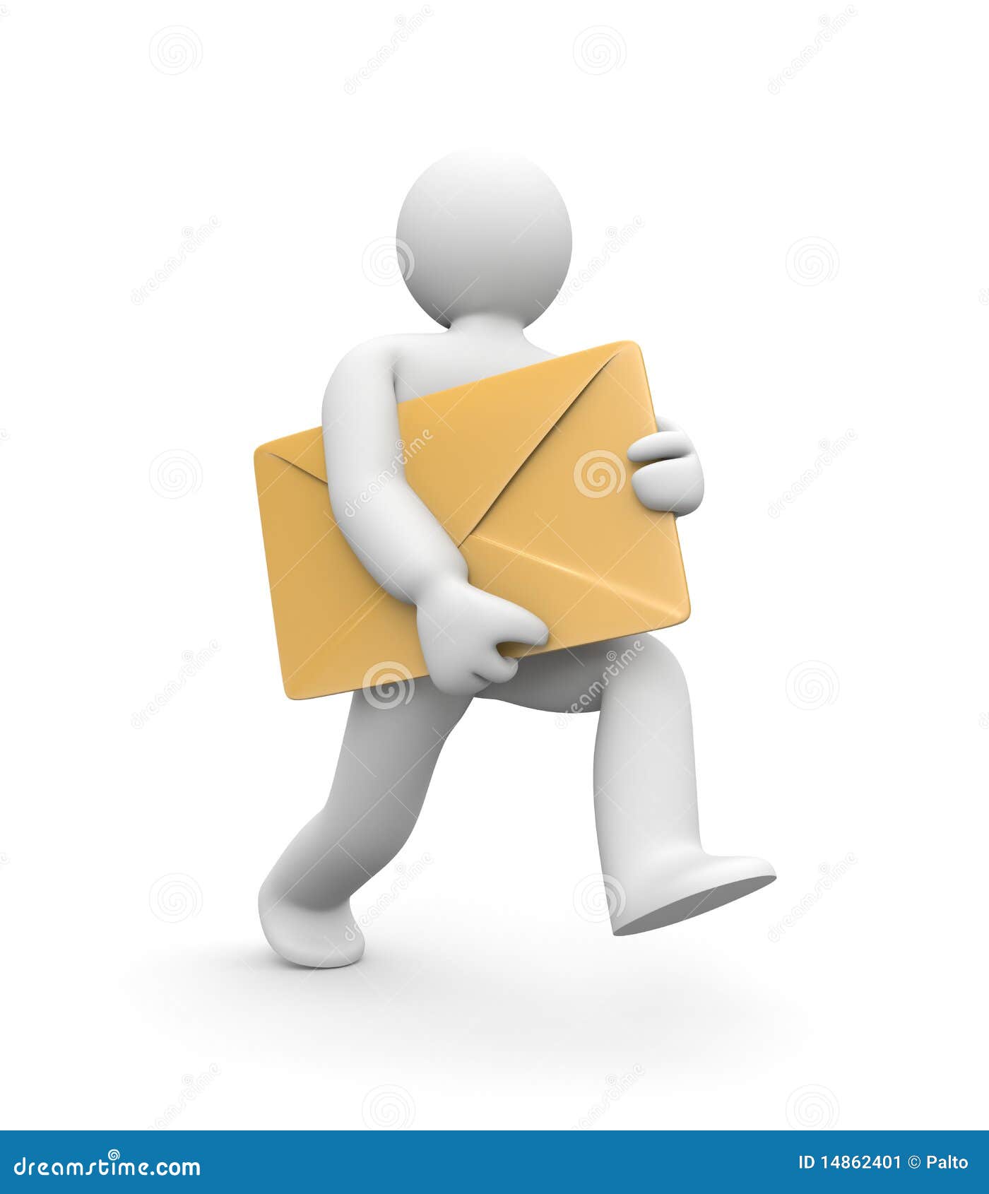 Letra Entregada Ou Entrega Da Letra Ilustração Stock - Ilustração de ...