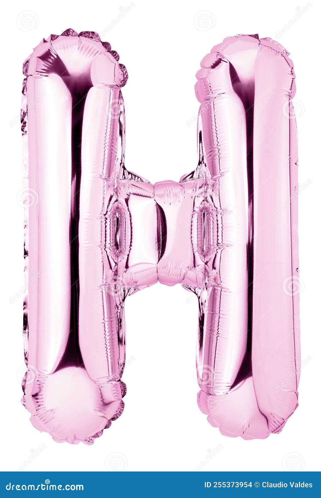Letra H En Globo Milar Rosa Aislado Foto de archivo - Imagen de rosa ...