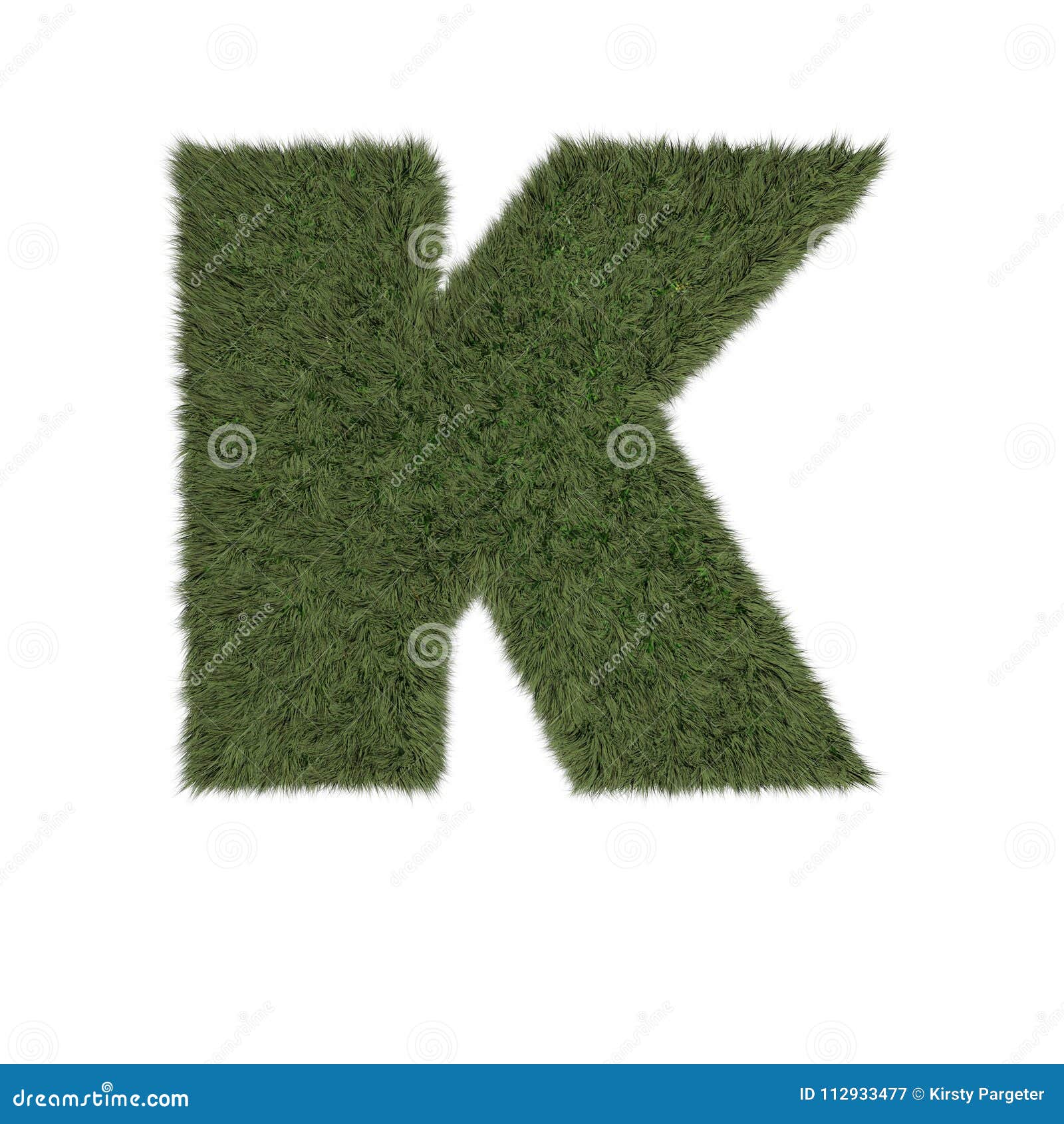 Letra Herbosa Del Alfabeto 3D Stock de ilustración - Ilustración de ...