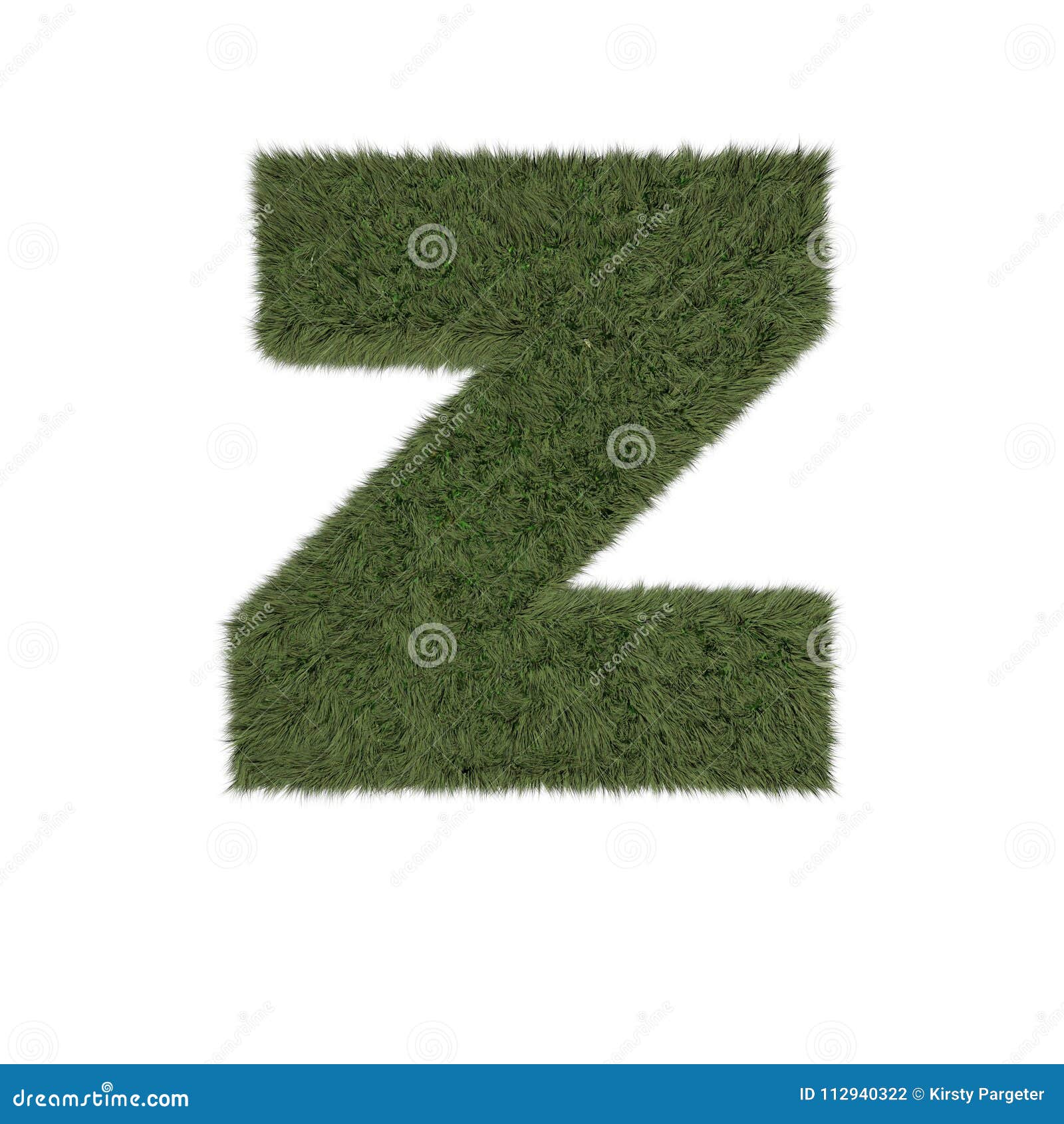 Letra Herbosa Del Alfabeto 3D Foto de archivo - Imagen de color ...