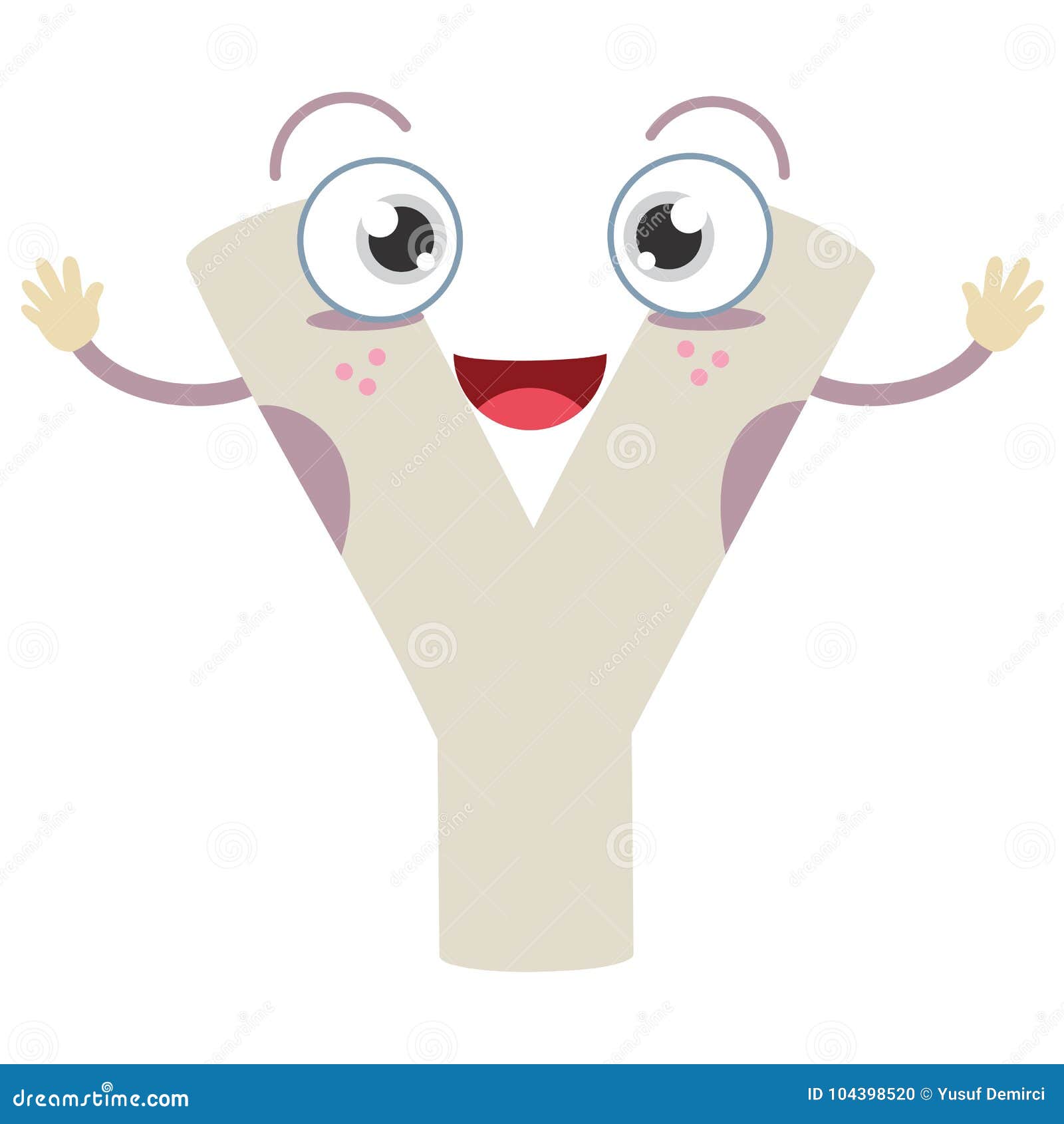 Letra ilustrada Y ilustración del vector. Ilustración de adornado ...