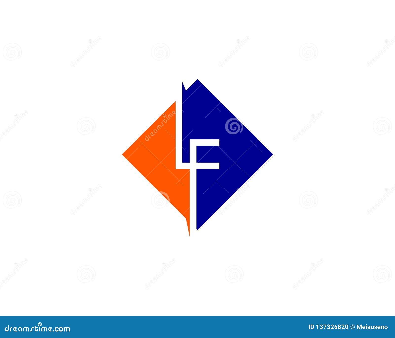 Letra Inicial LF Logo Template Design Ilustração do Vetor - Ilustração ...