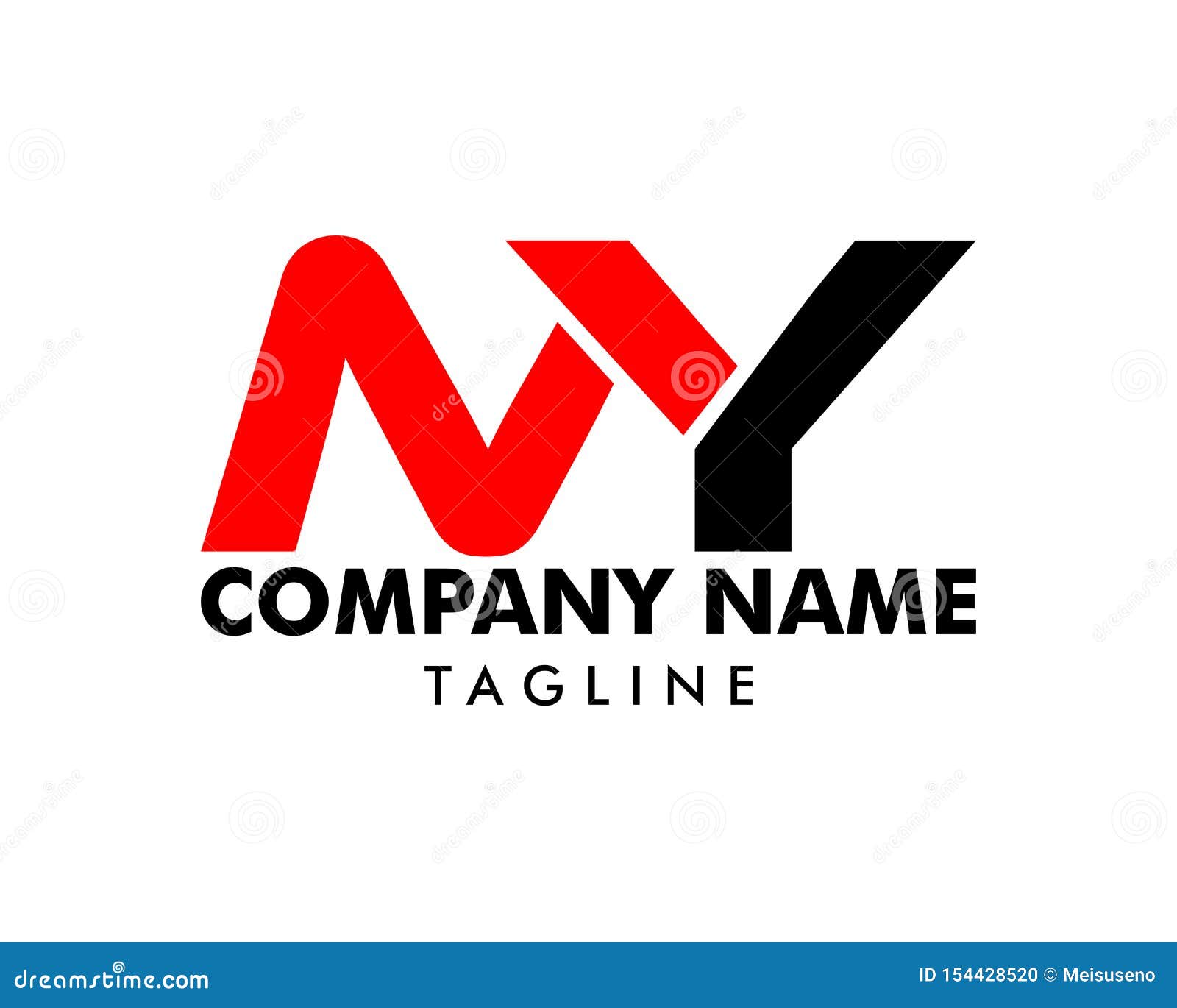 Letra Inicial MI Logo Template Design Ilustración del Vector ...