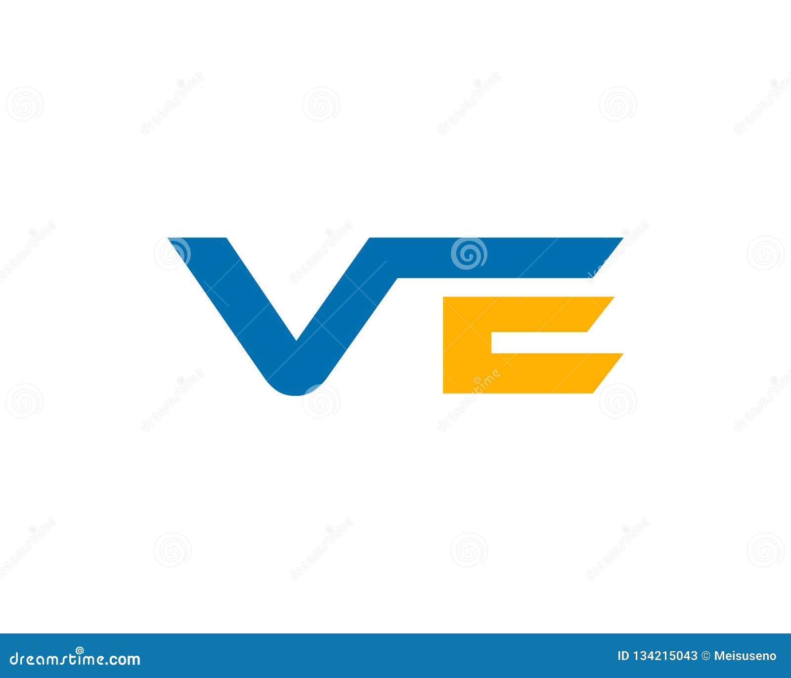 Letra Inicial VE Logo Template Design Ilustração do Vetor - Ilustração ...