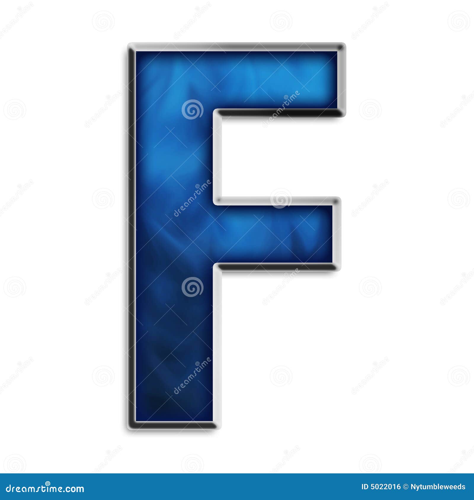 Letra Isolada F No Azul Tribal Ilustração Stock - Ilustração de texto ...