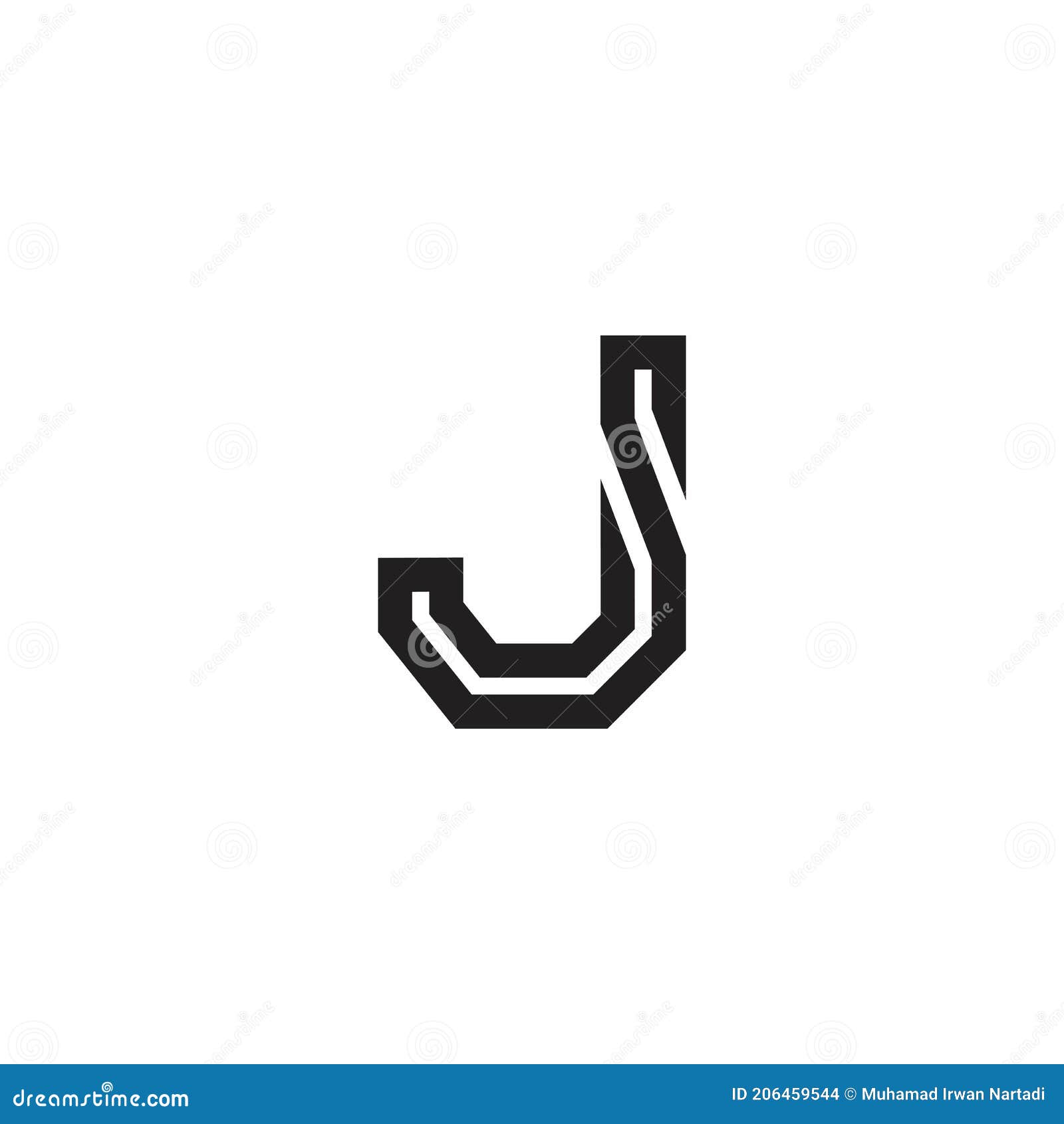 Letra J Creativa. Plantilla De Icono De Logotipo Vectorial Ilustración ...