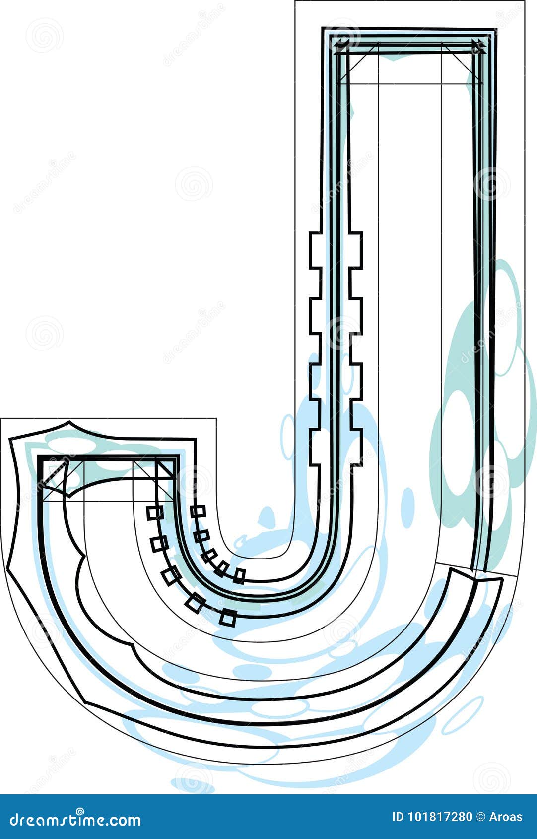 LETRA J Del Ejemplo De La Fuente Ilustración del Vector - Ilustración ...