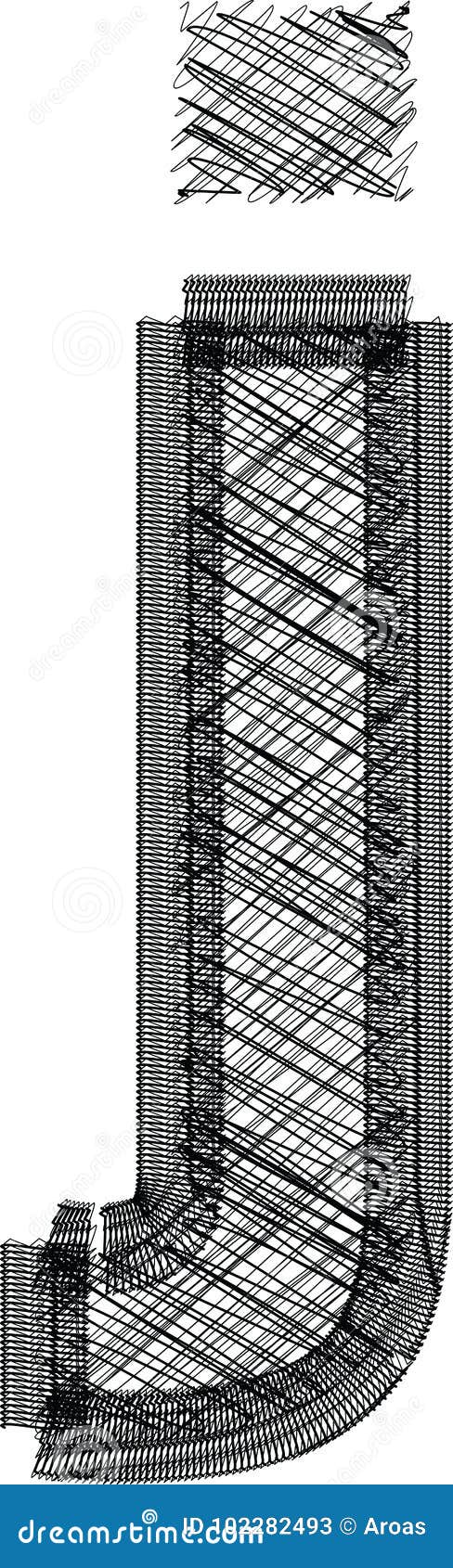 LETRA J Del Ejemplo De La Fuente Ilustración del Vector - Ilustración ...