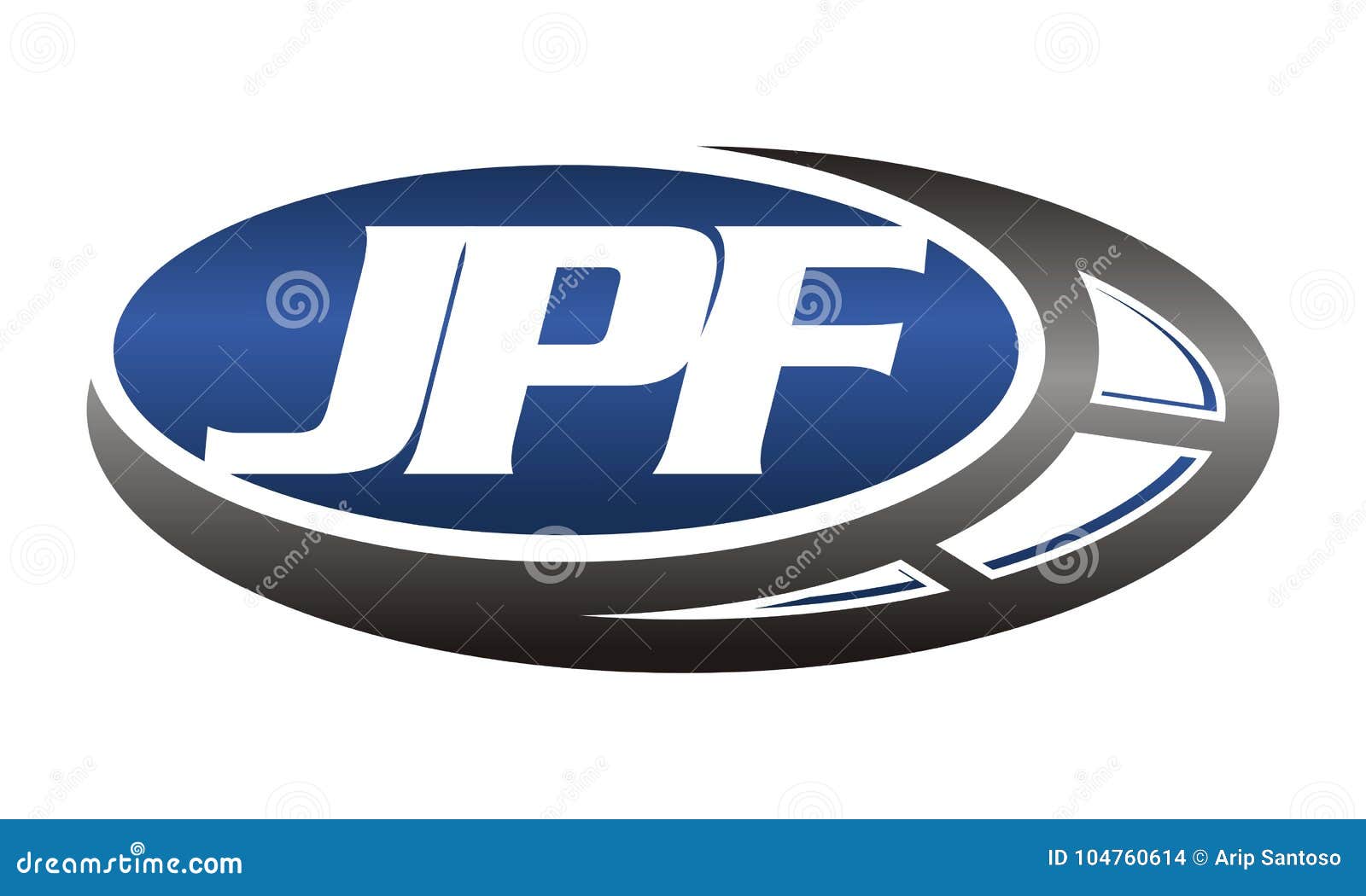 Letra JPF moderna ilustración del vector. Ilustración de corporativo ...