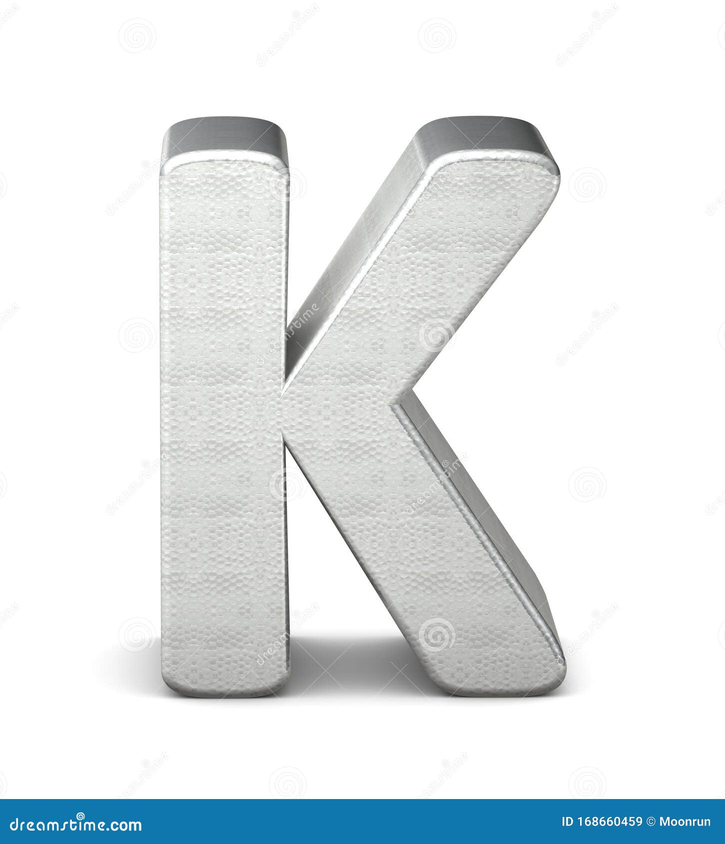 Letra K mayúscula 3d stock de ilustración. Ilustración de carta - 168660459