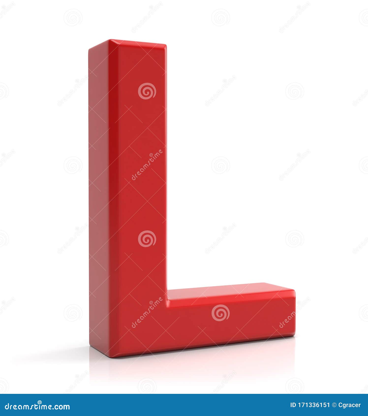 Letra L stock de ilustración. Ilustración de rojo, cartas - 171336151