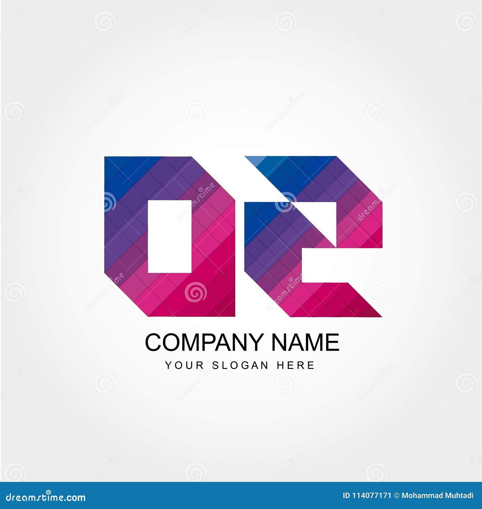 Letra Logo Design De La Onza Stock de ilustración - Ilustración de ...