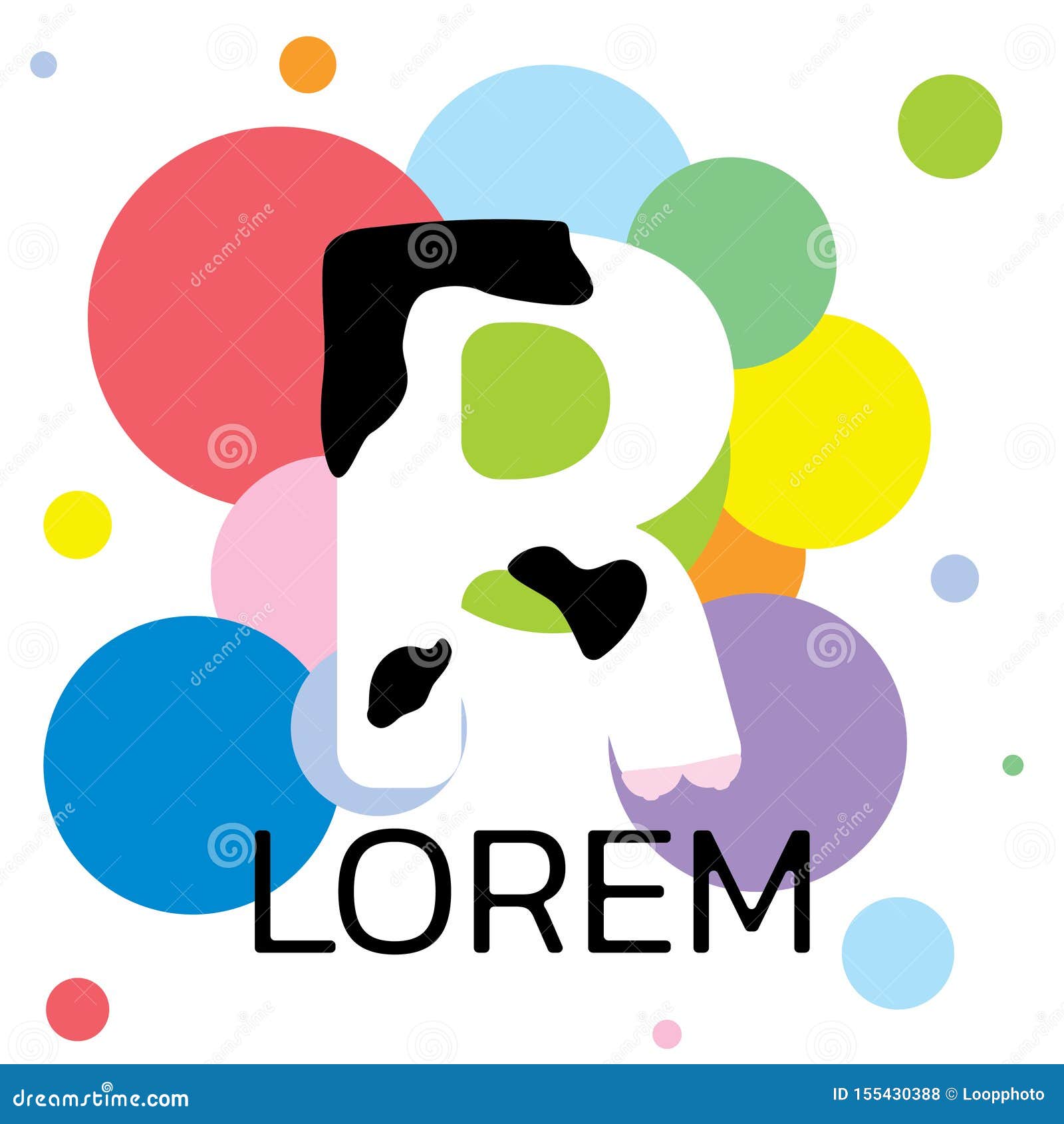 Letra Logo Design de R ilustración del vector. Ilustración de modelo ...