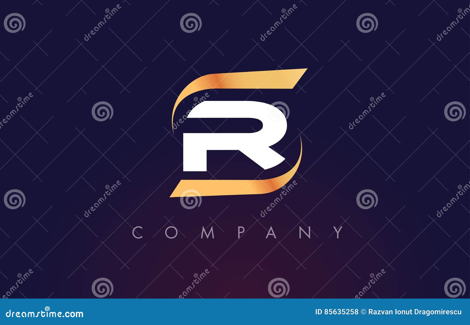 Letra Logo Design De R Plantilla Moderna De La Letra Ilustración del ...