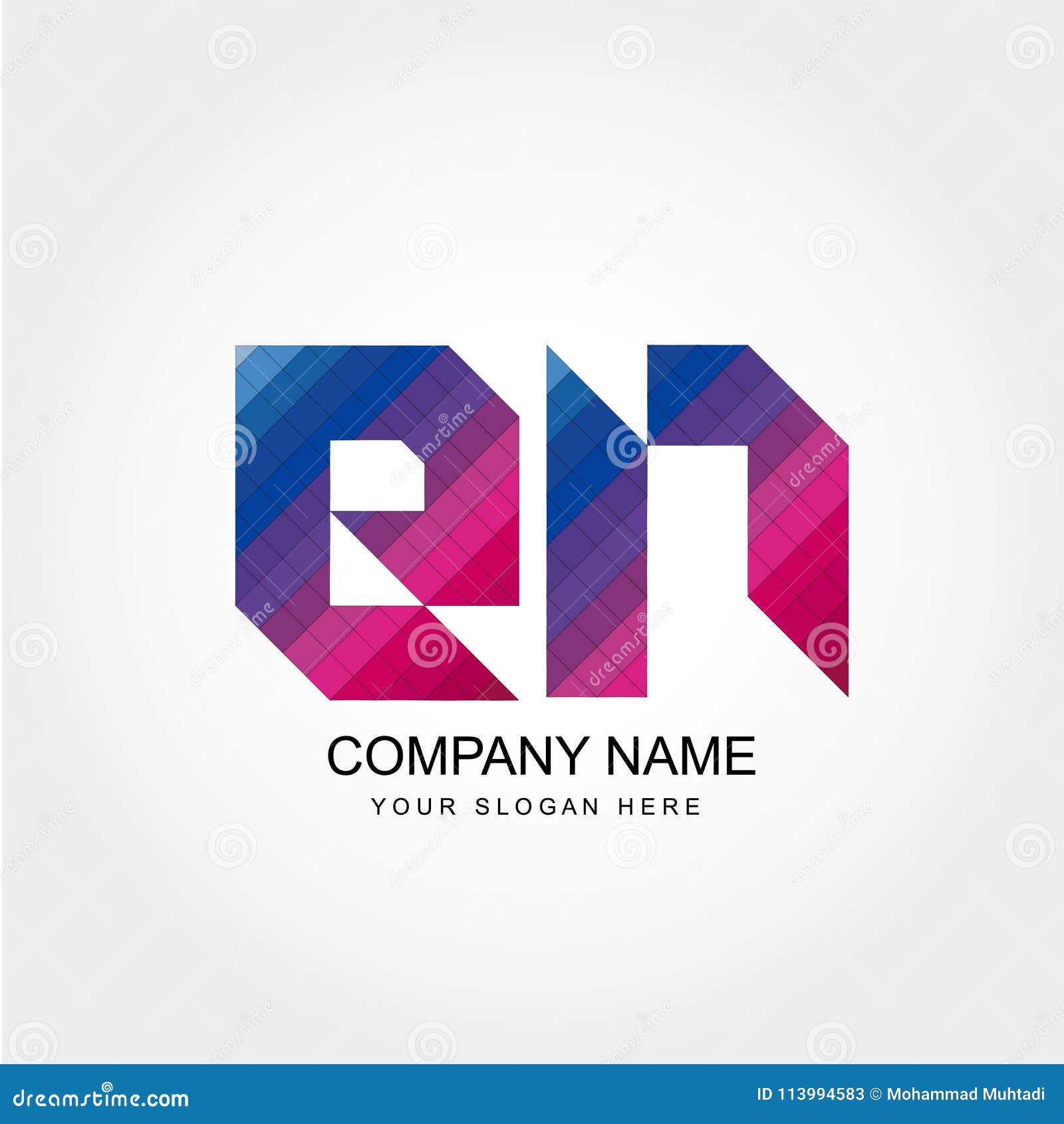 Letra Logo Design del EN ilustración del vector. Ilustración de ...