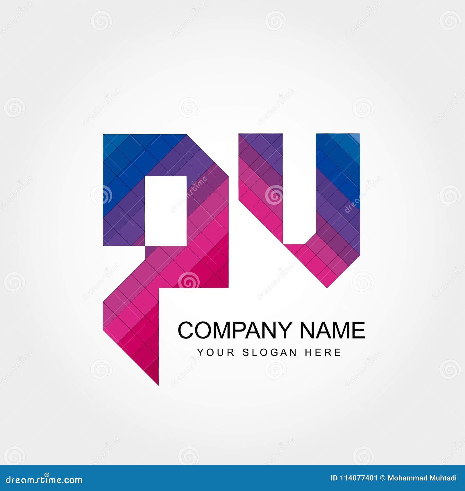 Letra Logo Design Do Picovolt Ilustração Stock - Ilustração de rede ...