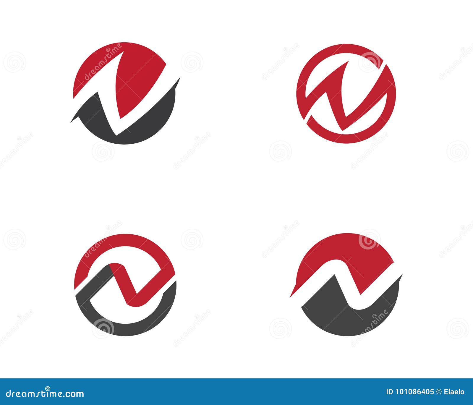 Letra Logo Template de N ilustración del vector. Ilustración de letra ...