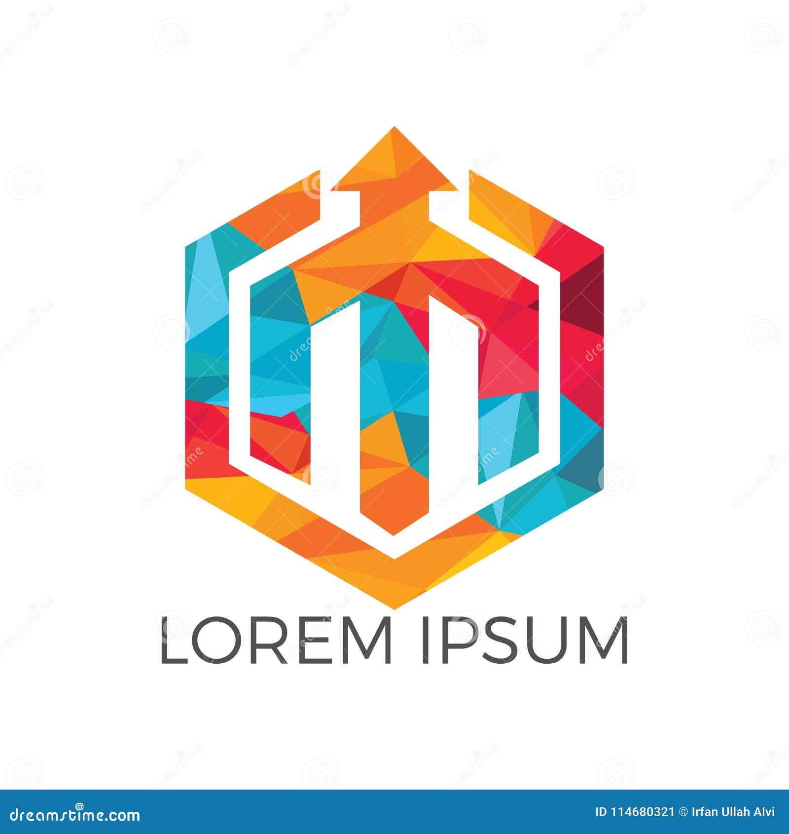 Letra M Con La Flecha Encima De La Muestra Del Vector Ilustración del ...