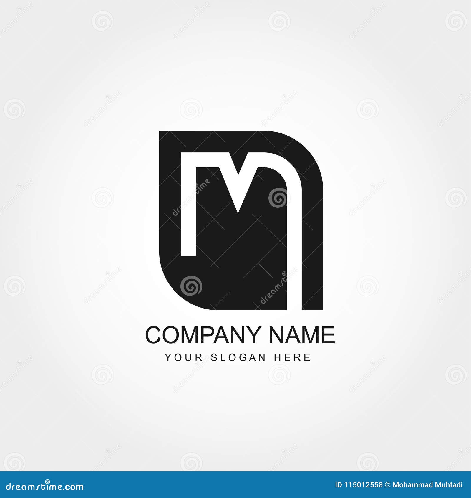 Letra M Logo Design stock de ilustración. Ilustración de creativo ...