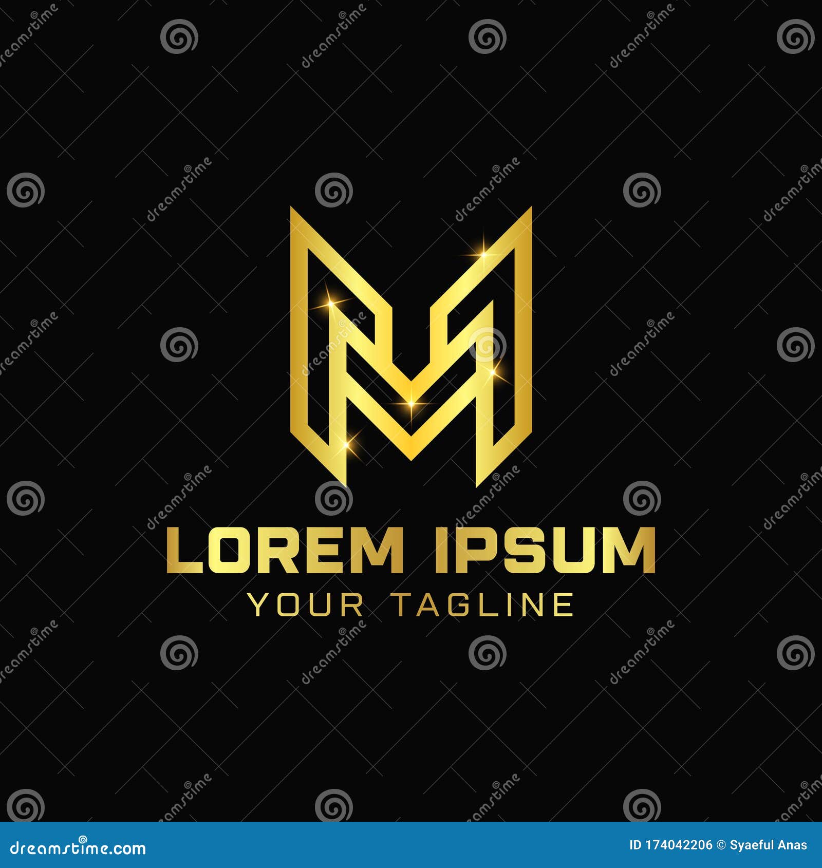 Letra m ilustração do vetor. Ilustração de iniciais - 174042206