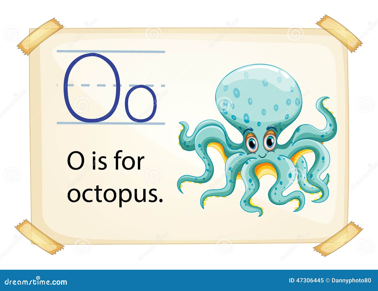 Letra O ilustración del vector. Ilustración de océano - 47306445